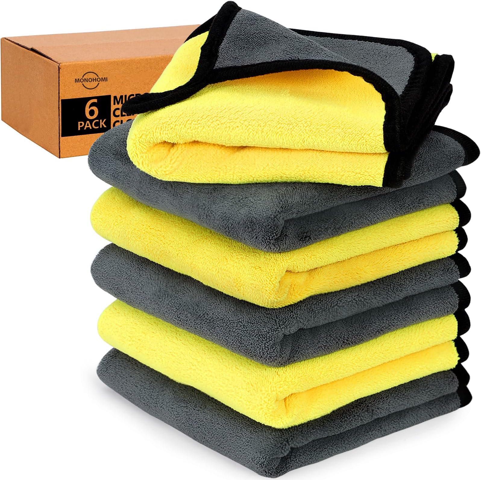 Amazon.com: Microfiber Towels for Cars 3 Pieces 500 GSM polishing ...