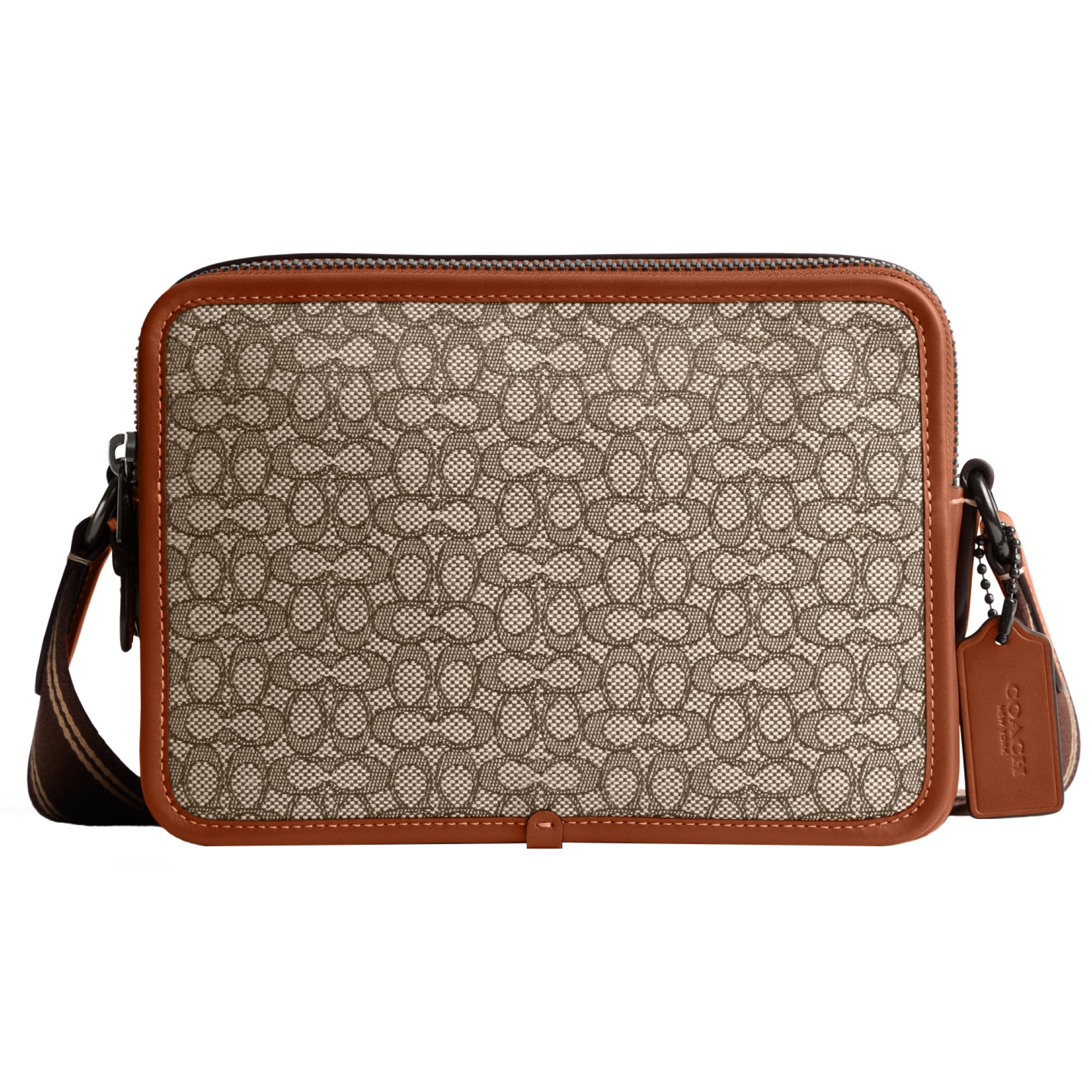 Amazon.com: COACH Charter Crossbody 24 in Micro Signature Jacquard ...