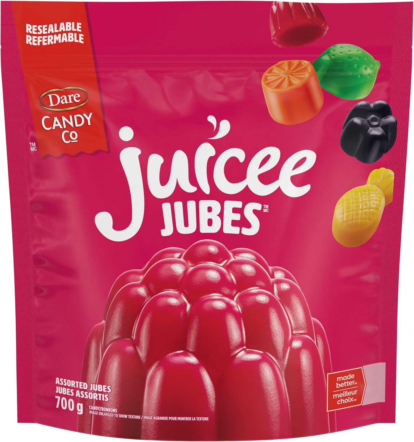 Dare Juicee Jubes (Pack of 6) - Mixed Fruit, Soft and Chewy Ju Jubes ...