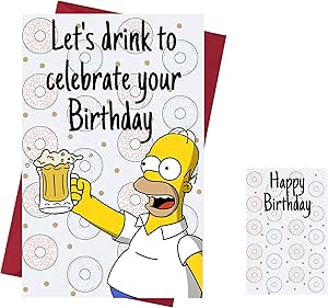 Funny Simpsons Birthday Card – The Simpsons – Birthday Card Homer ...
