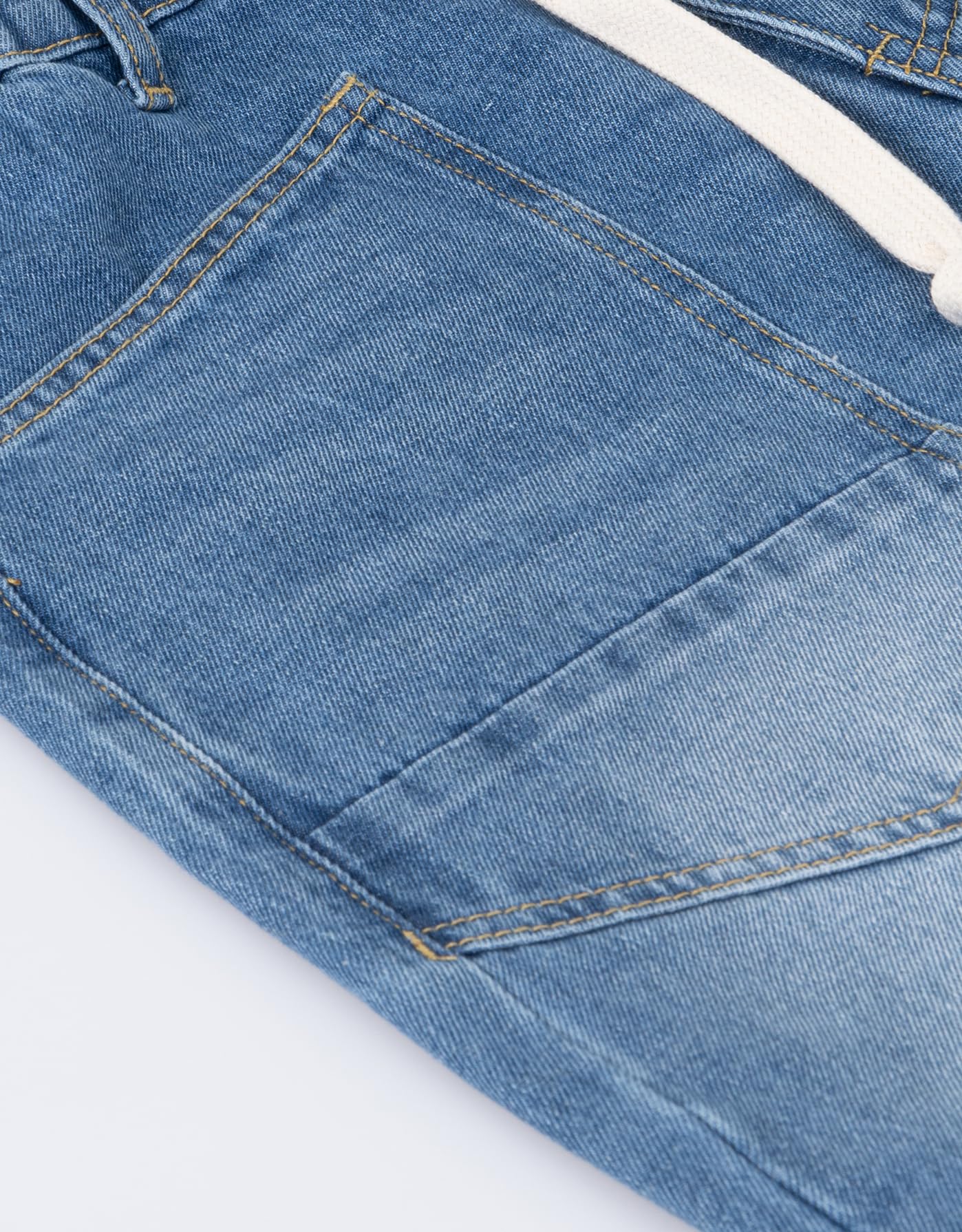 Snapklik.com : Kedera Womens Barrel Jeans Mid Rise Drawstring Pants ...