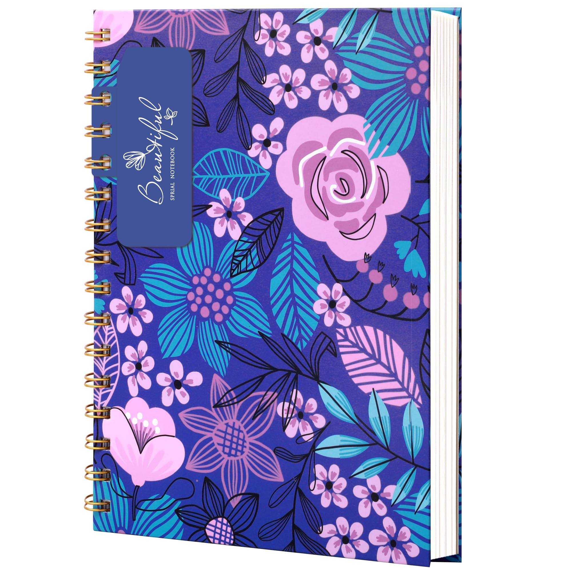 Amazon.com : CAGIE Cute Notebook College Ruled A5 Hardcover Spiral ...