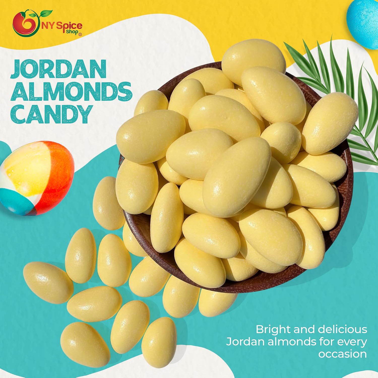 NY SPICE SHOP Blue Jordan Almonds – 1 libra de caramelo de almendras ...
