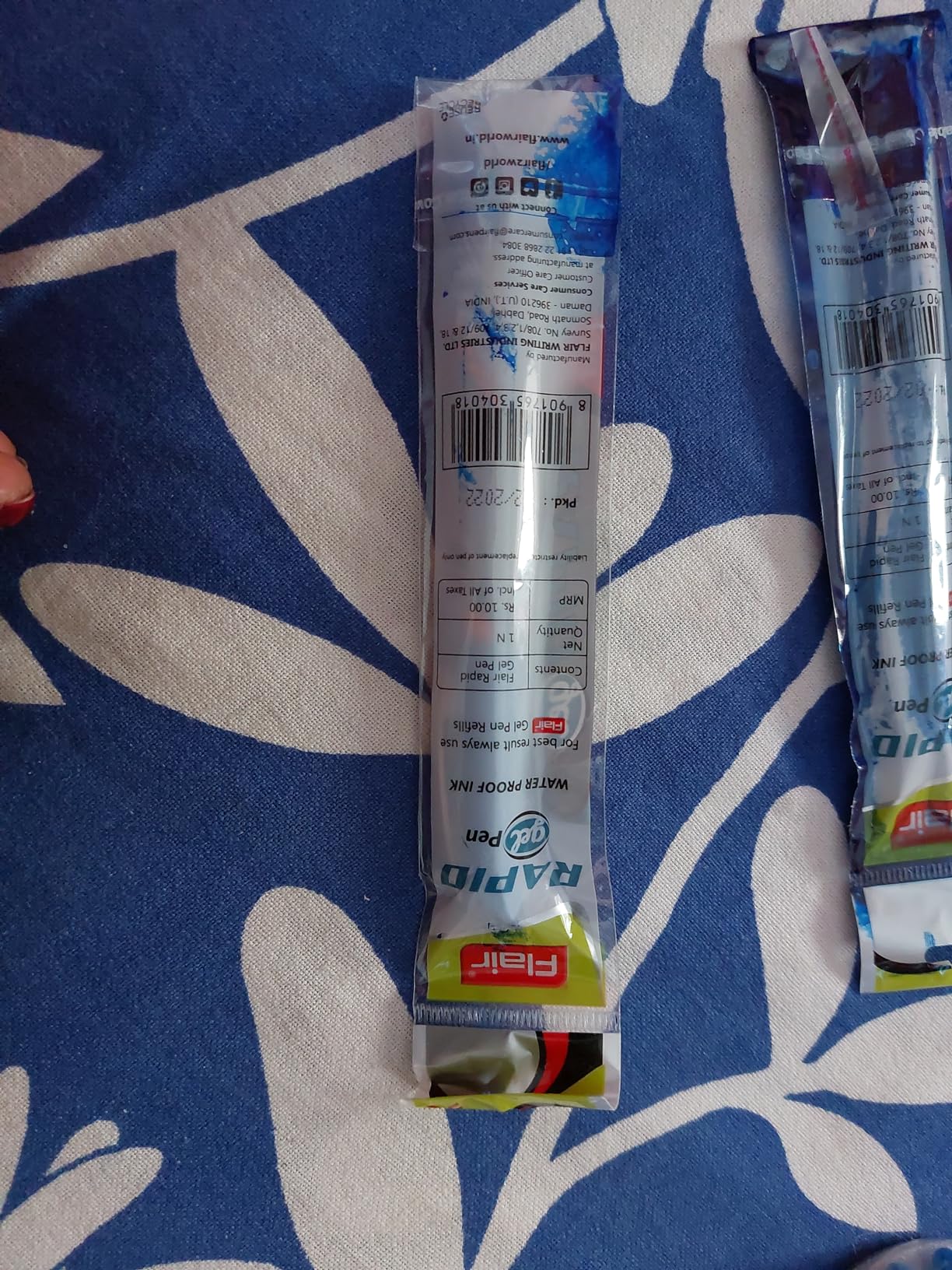 Flair Super Smooth Rapid Gel Pen | Tip Size 0.5 mm | Comfortable Grip ...