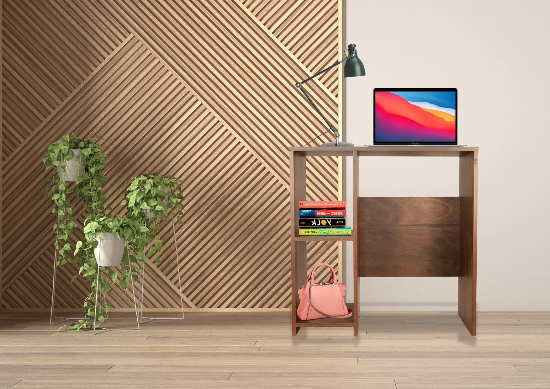 NE Furniture Modern White Desk Work from Home Table, Home Office ...