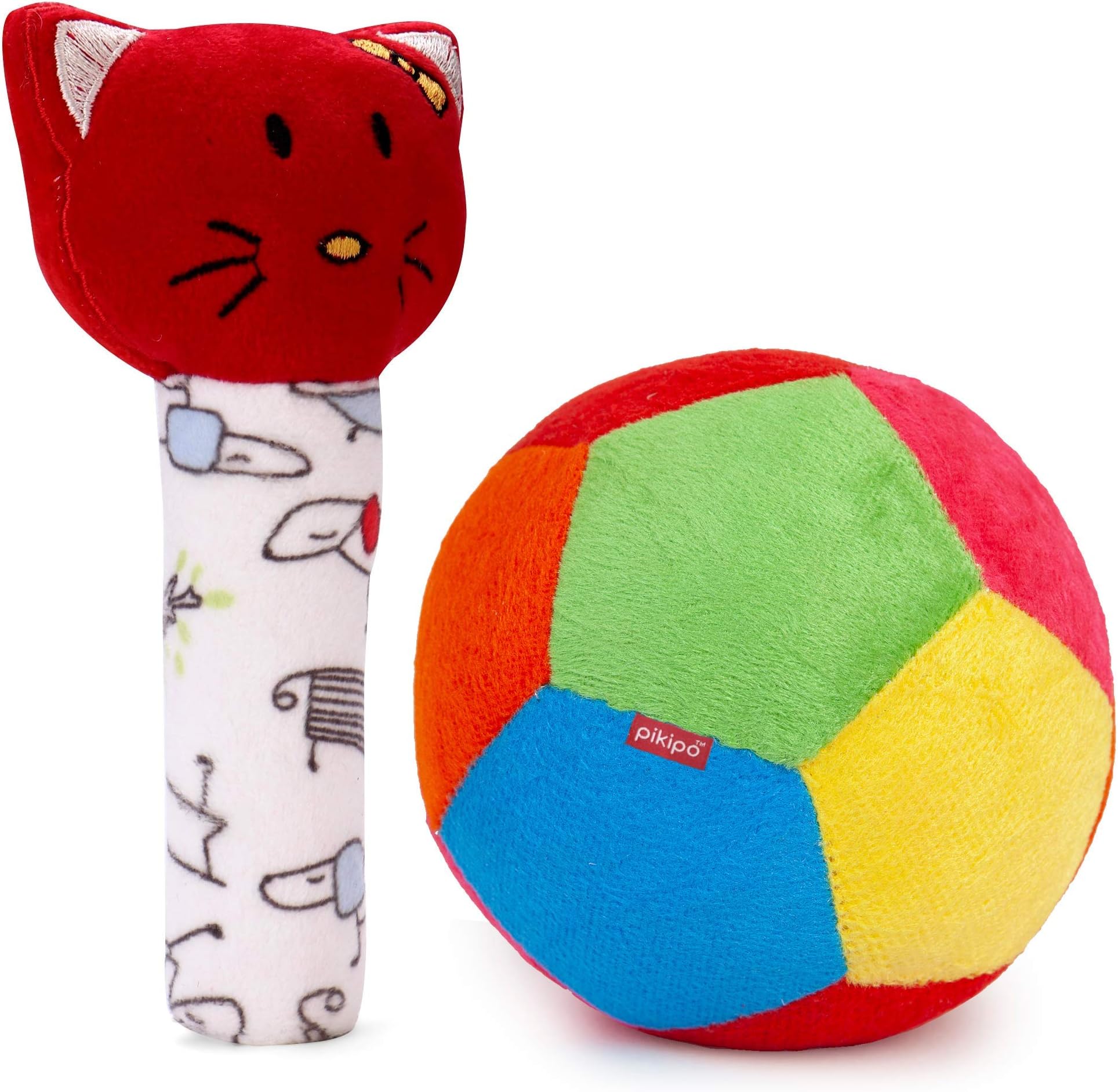 pikipo Baby Soft Rattle Ball, Suitable for Babies, Multicolor, Small ...