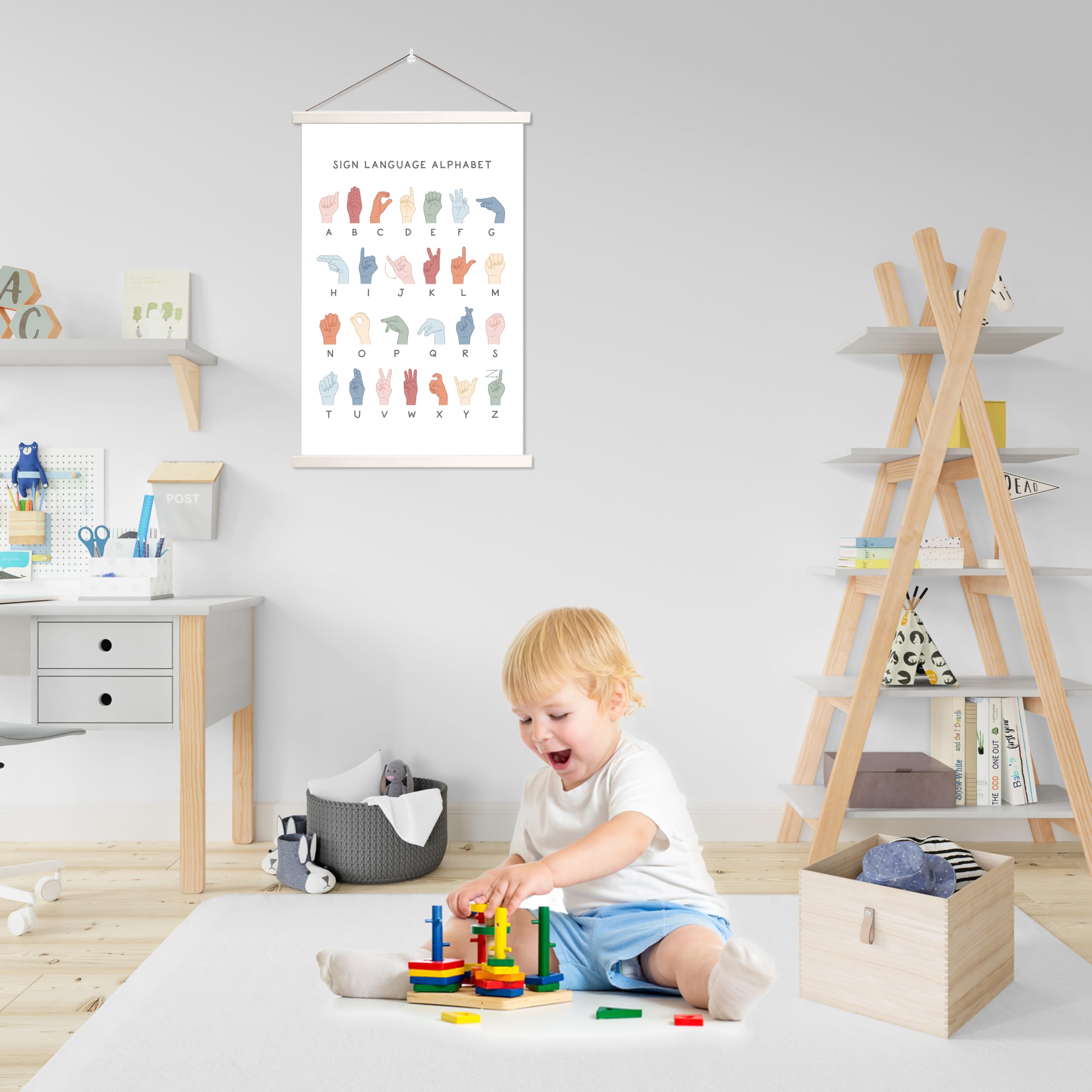 Snapklik.com : American Sign Language Poster, ASL Alphabet Hanging ...