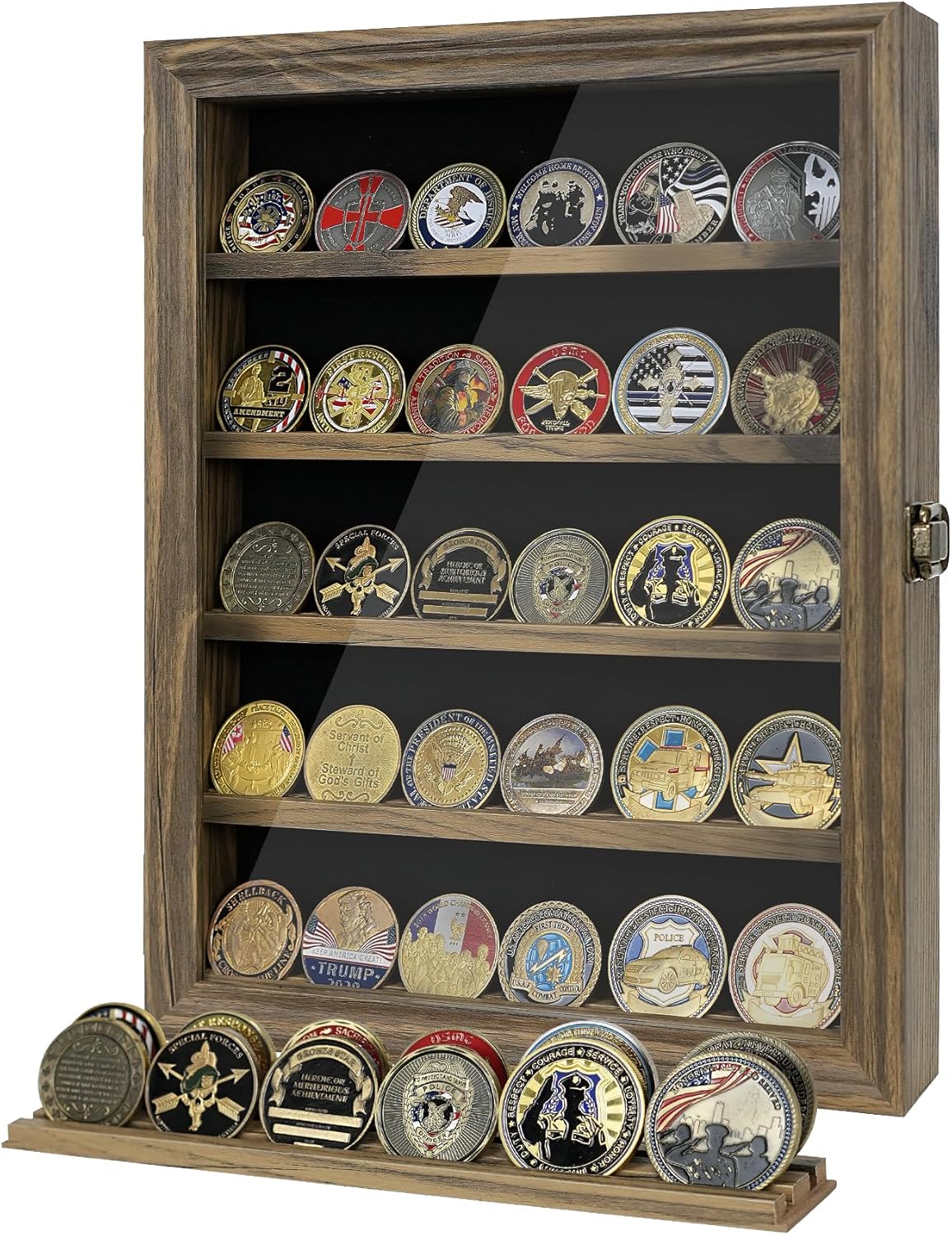 Amazon.com - Military Challenge Coin Display Case Holder with HD ...