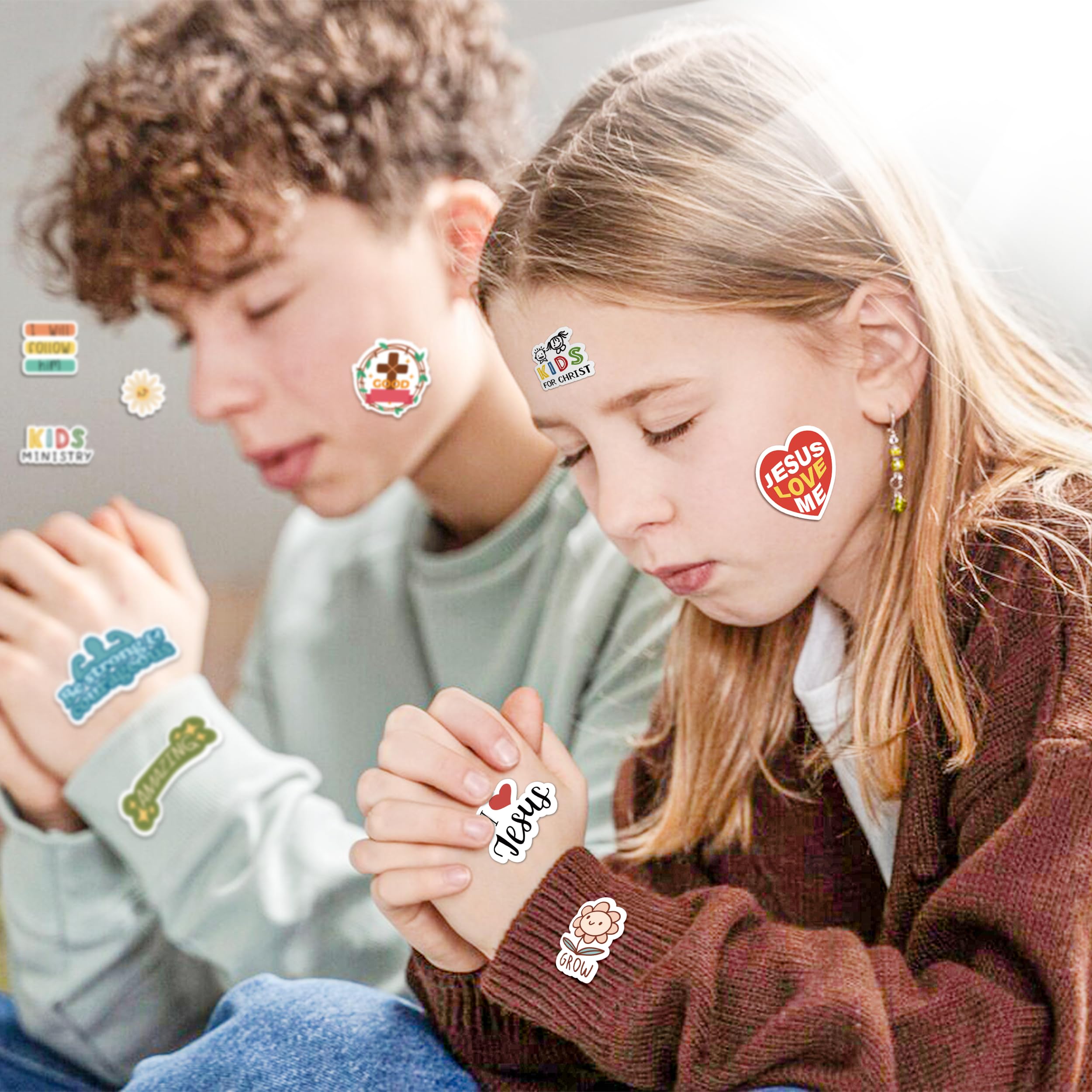 Snapklik.com : 24 Sheets Christian Jesus Stickers For Kids Adults ...