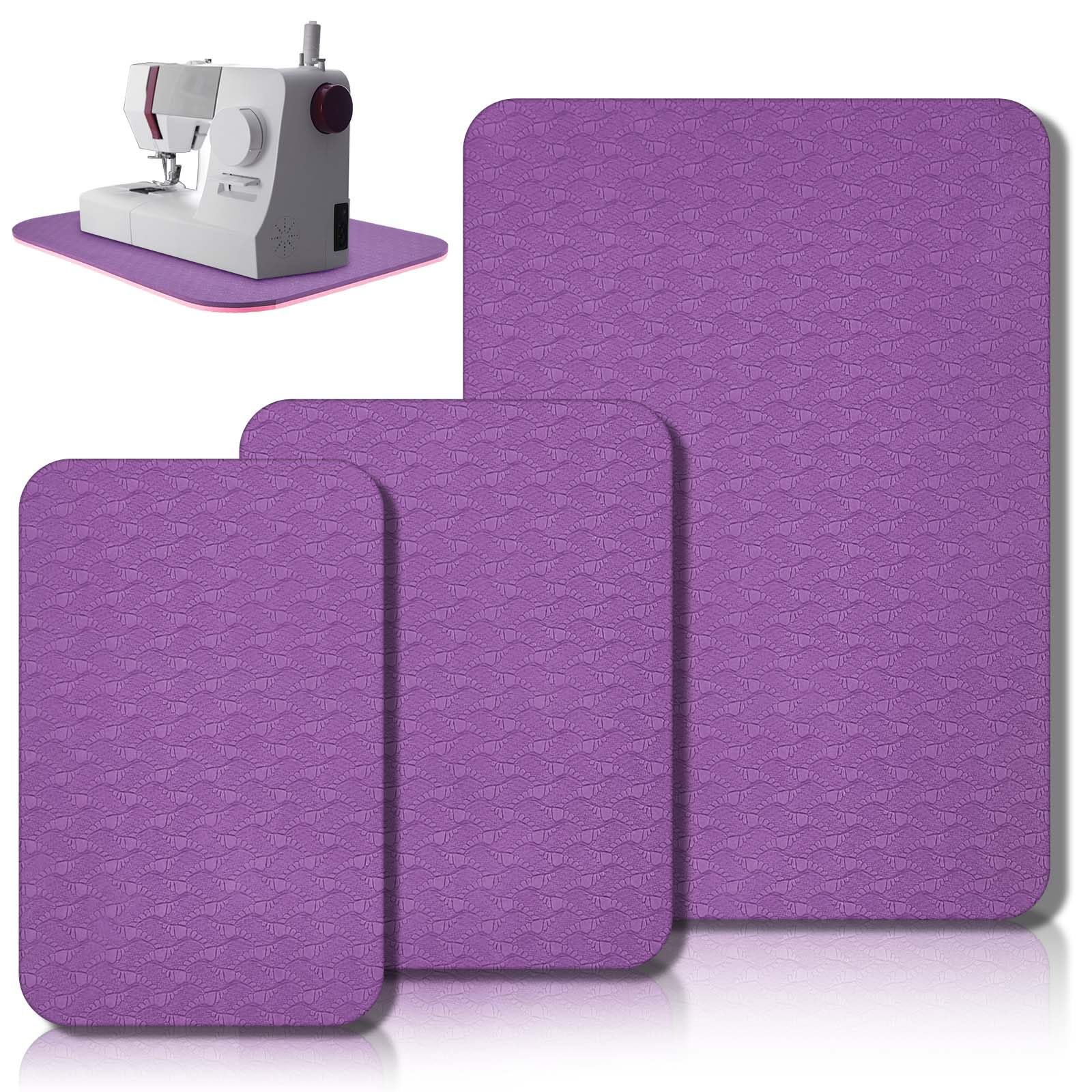 Amazon.com: Drydiet 3 Pcs Sewing Machine Muffling Mat Pedal Mat Sewing ...
