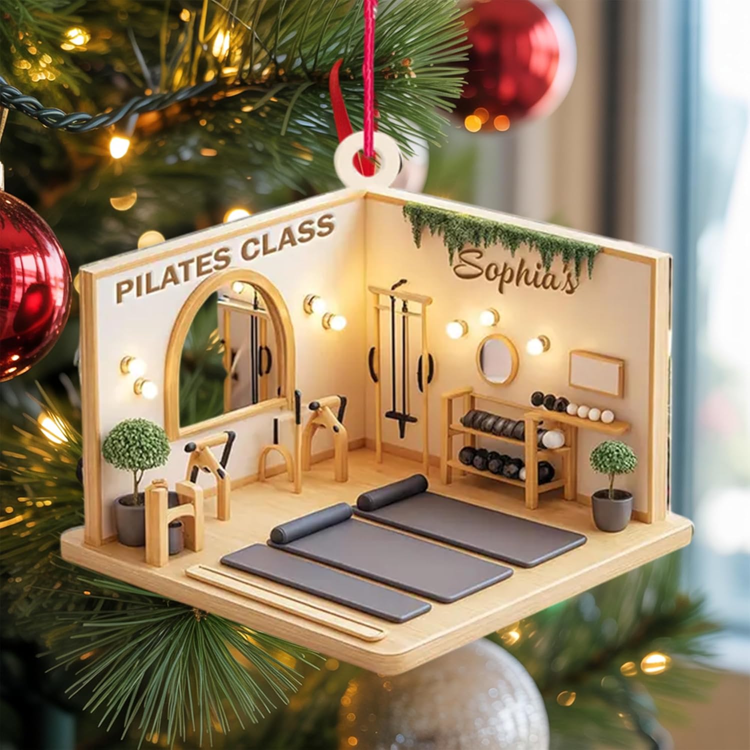 Amazon.com: LOVELYPOD Personalized Pilates Ornament, Custom Pilates ...
