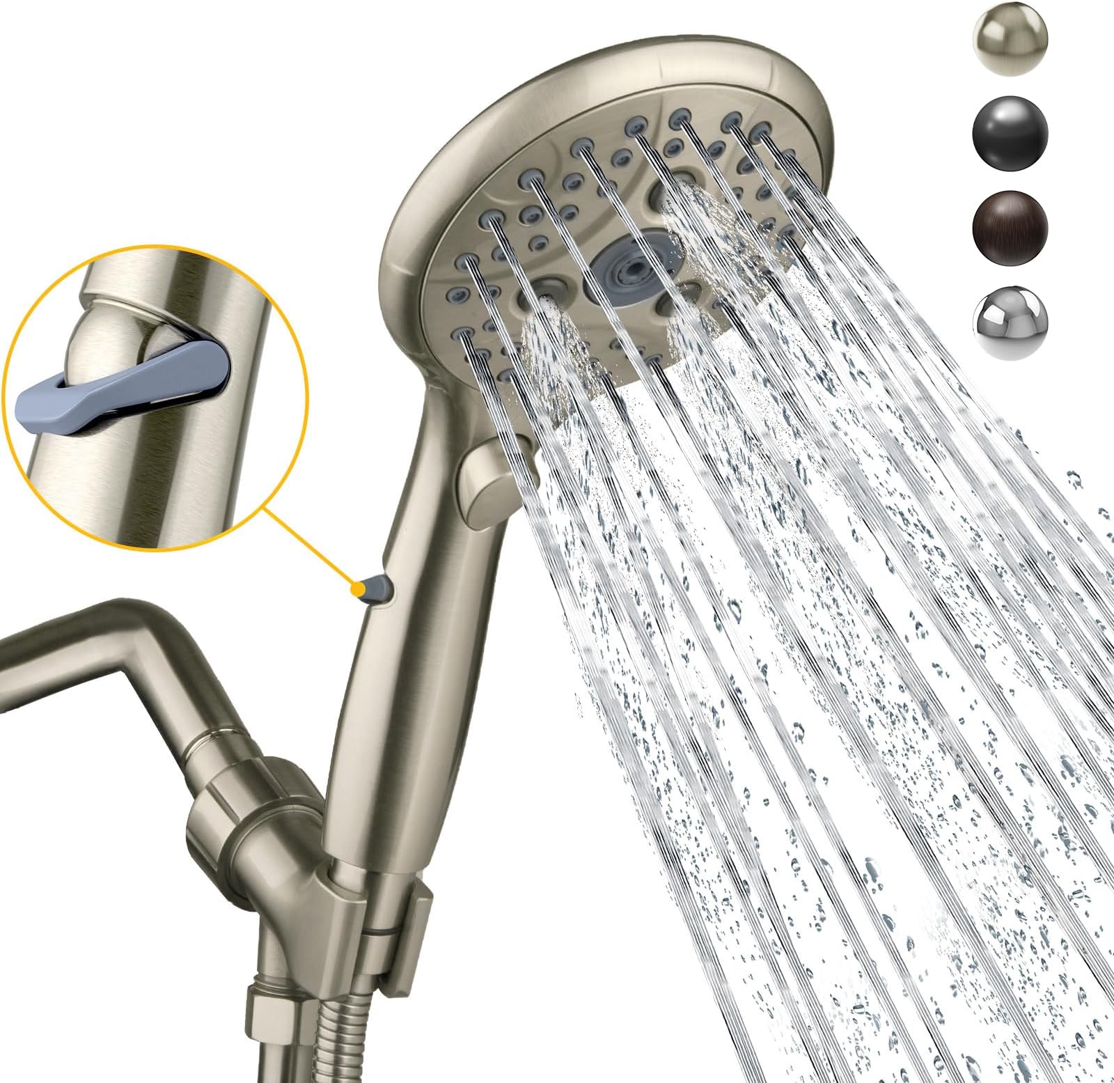Moen Home Care Chrome Multi-Function Handheld Shower with Pause Control ...