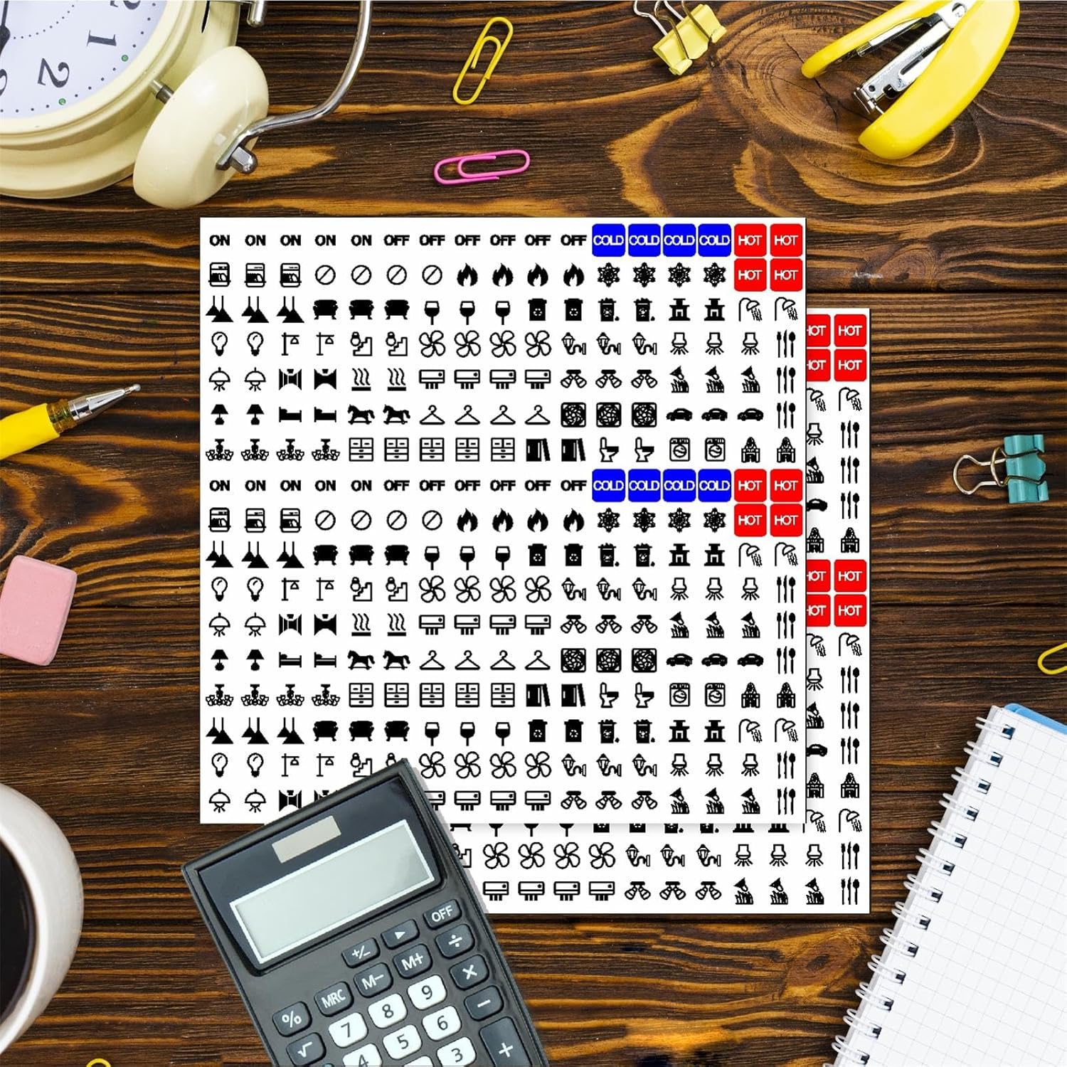 Amazon.com: 578PCS Light Switch Decals Transparent Light Switch Labels ...