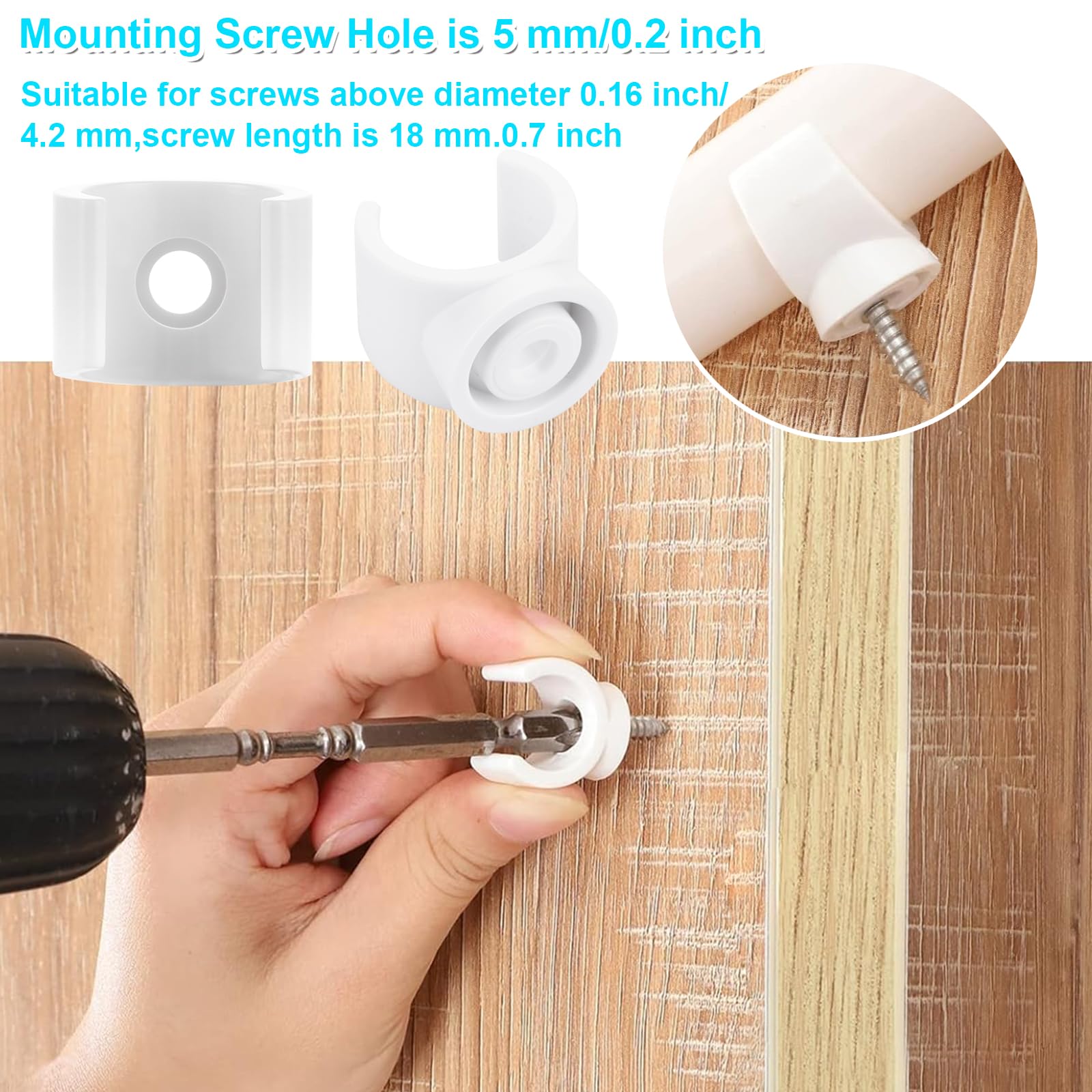 Snapklik.com : 100 Pcs 3/4 Inch PEX Clips, 20 Mm PEX Pipe Clamps, U ...