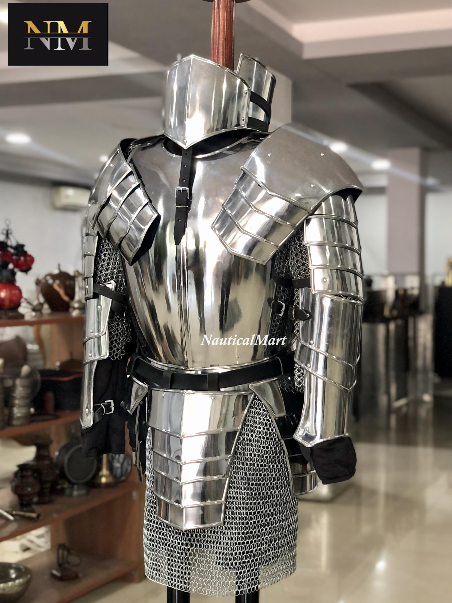 Custom Knight Armor Uk NauticalMart Medieval LARP Knight Wearable Full custom-knight-armor-uk-nauticalmart-medieval-larp-knight-wearable-full