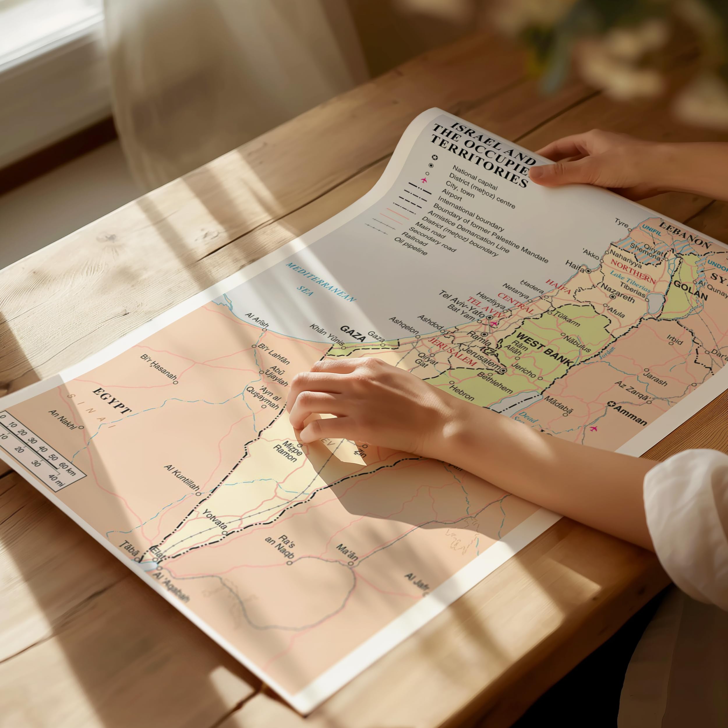 Snapklik.com : 2018 United Nations Geographical Map Of Israel And ...