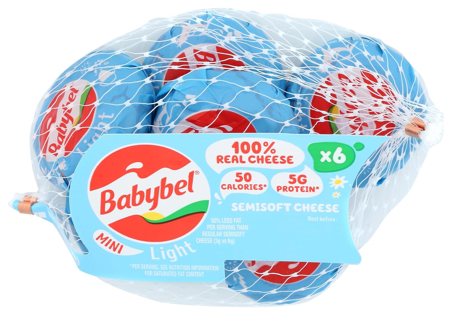 Amazon.com: BABYBEL Babybel Light 6 Count, 4.2 OZ : Grocery & Gourmet Food
