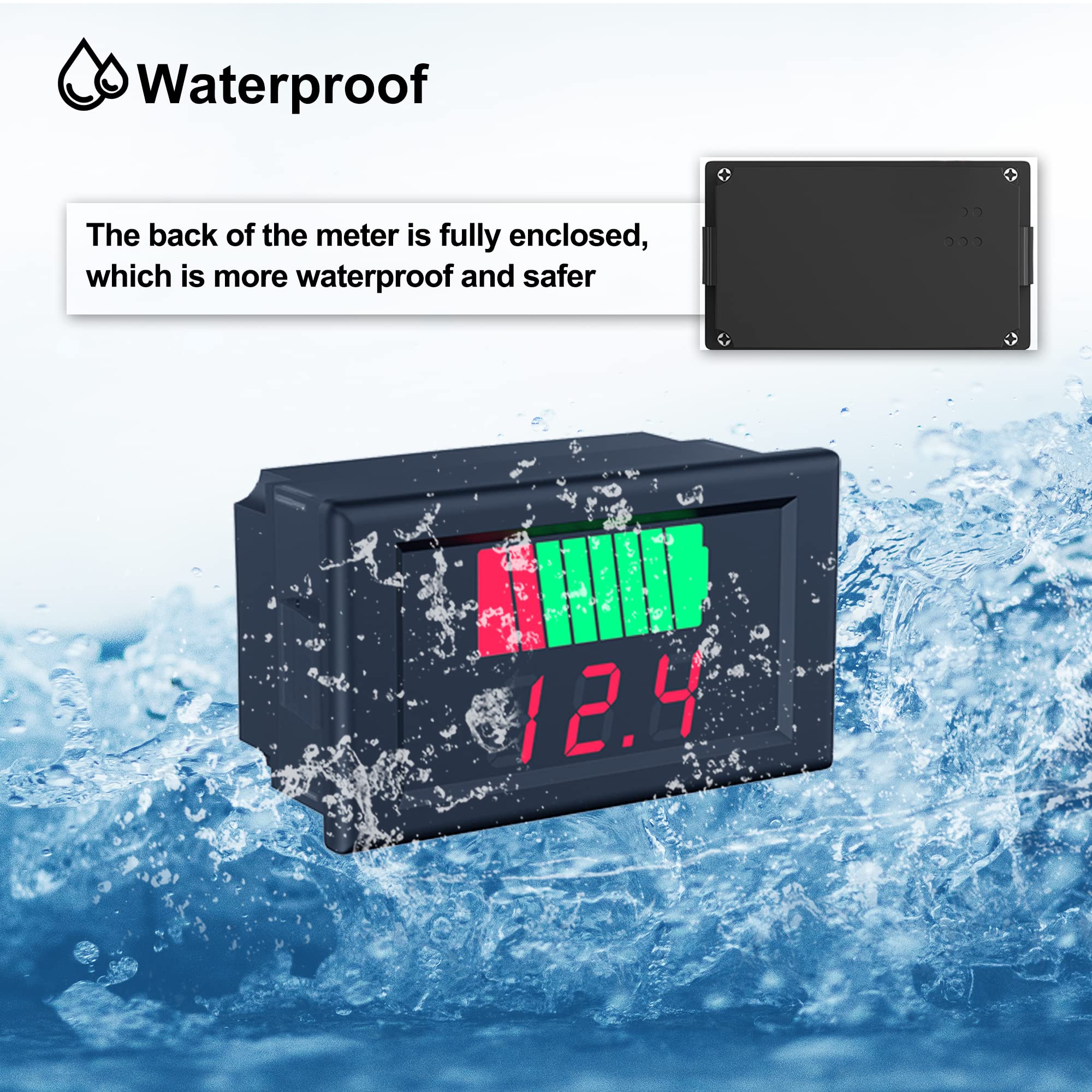 Snapklik.com : Battery Voltage Monitor, 2 In 1 Universial Battery ...