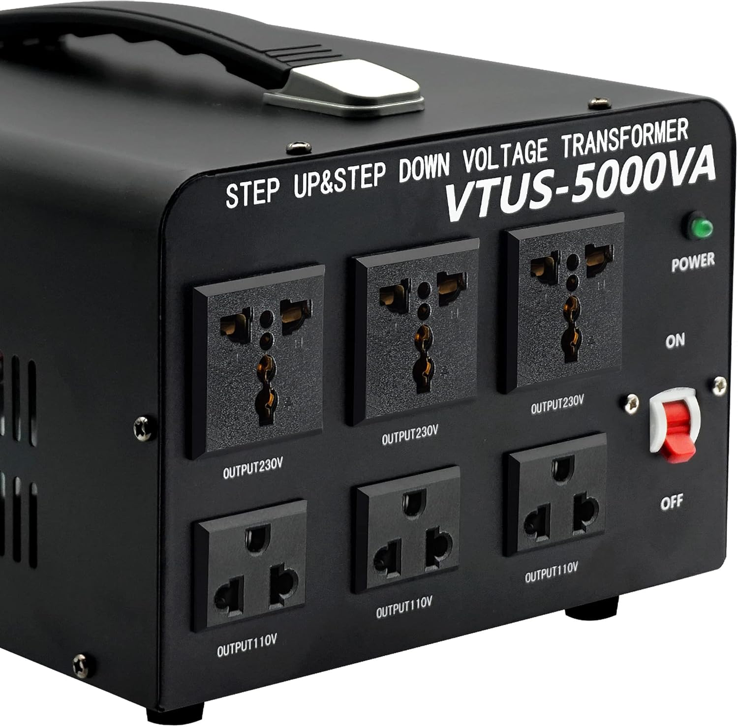 Yinleader 5000W Step Up/Down Voltage Converter Transformer AC 110V/120V ...