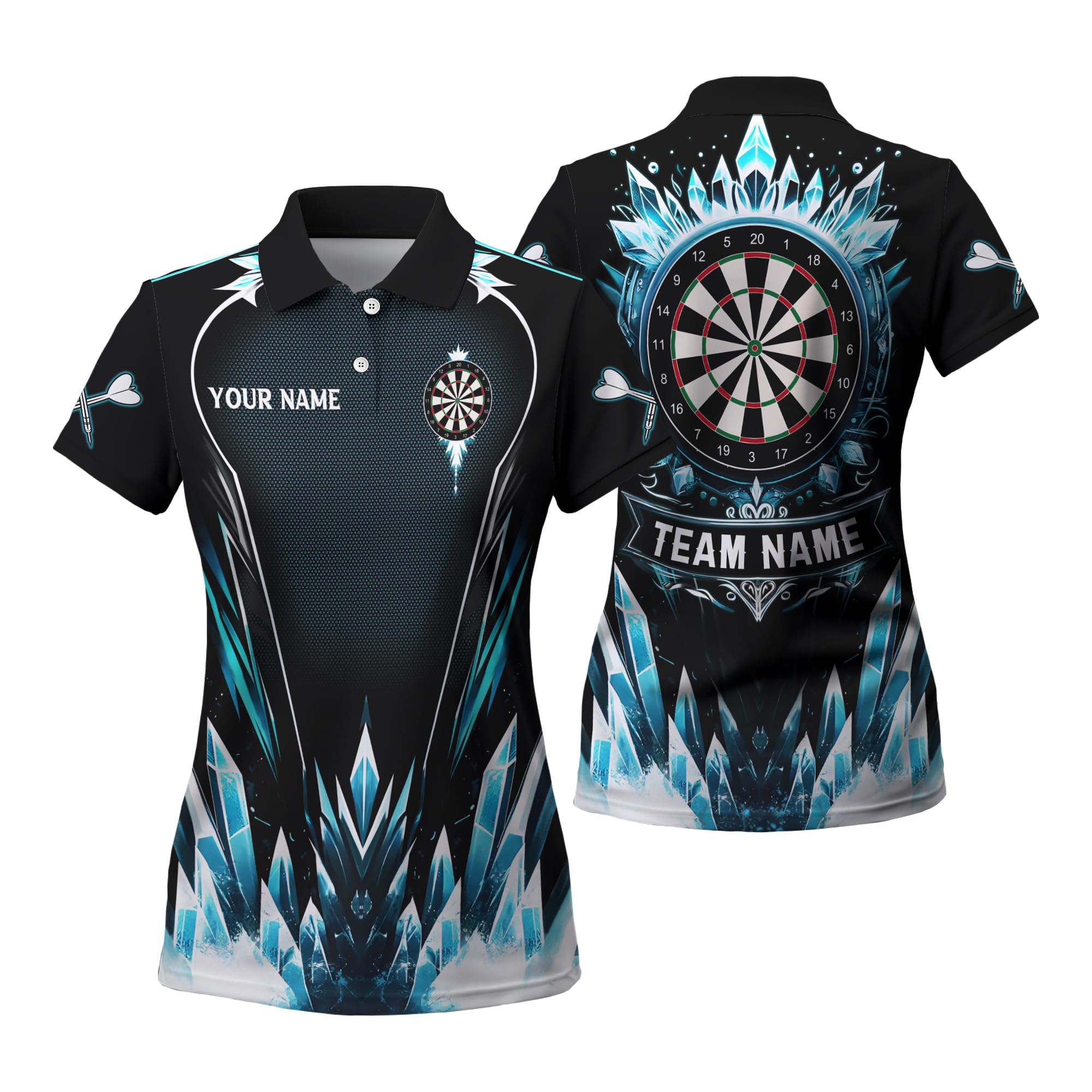 Custom Dart Team Jersey Canada Flag Women Dart Quarter-Zip Shirt Custom ...