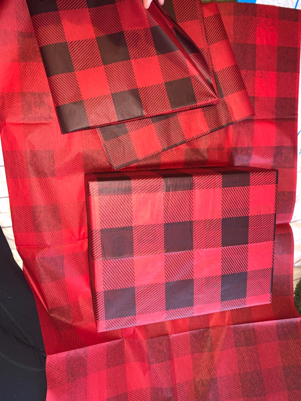 Amazon.com: Lumberjack Tissue Paper (Red Buffalo Plaid) for Christmas ...
