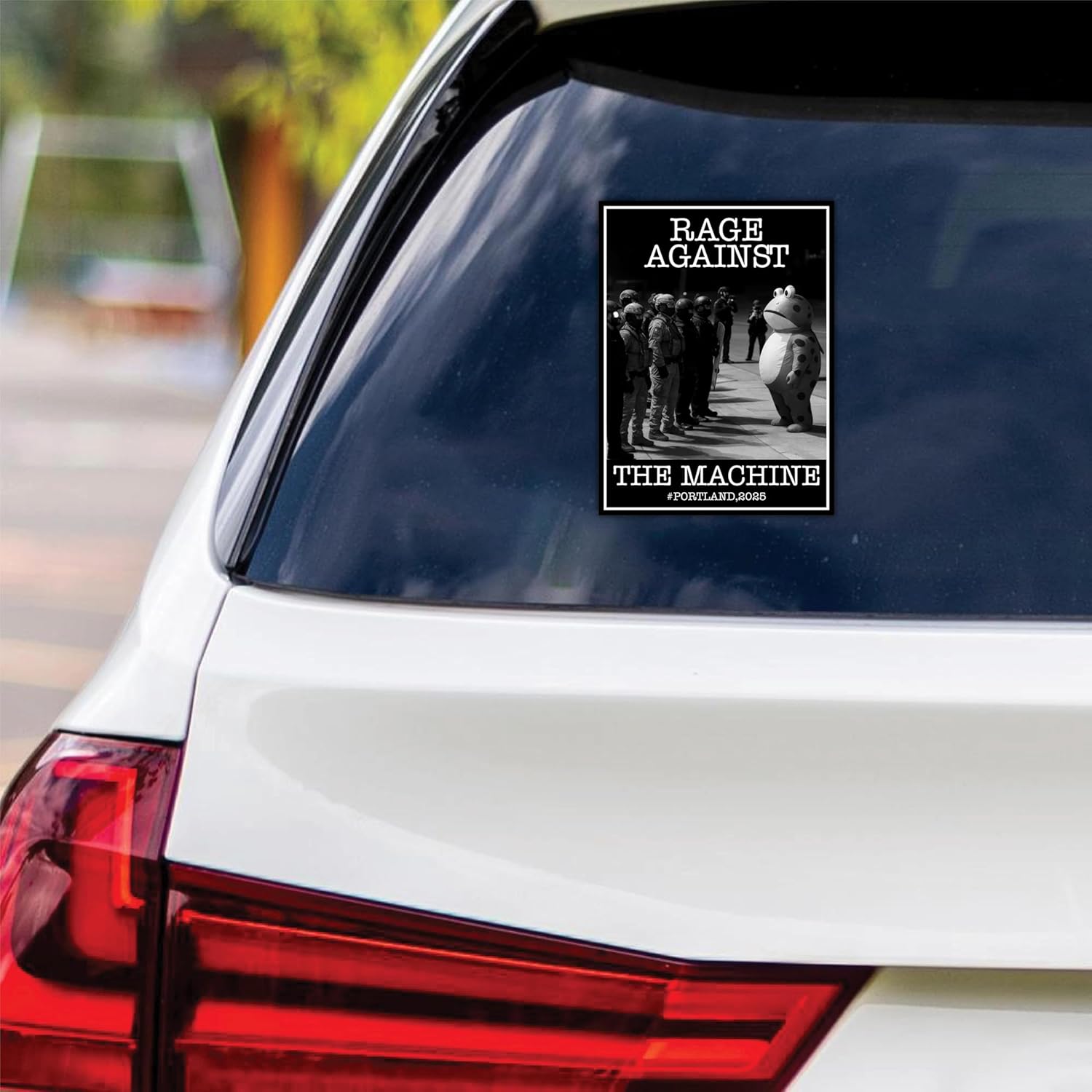 Amazon.com - Portland Frog Anti-ICE Protest Vinyl Sticker, Protect ...