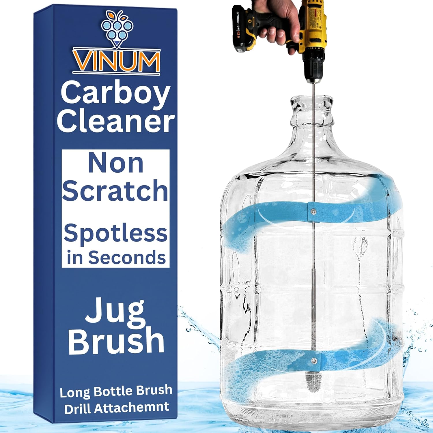Amazon.com: VINUM Carboy Cleaner - 27" Long Bottle Brush for Carboys ...