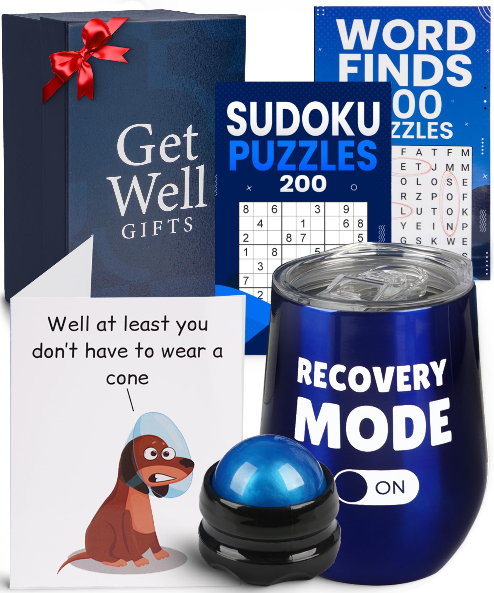 Amazon.com: Amabeen Get Well Soon Gift Basket for Men - Funny Card ...