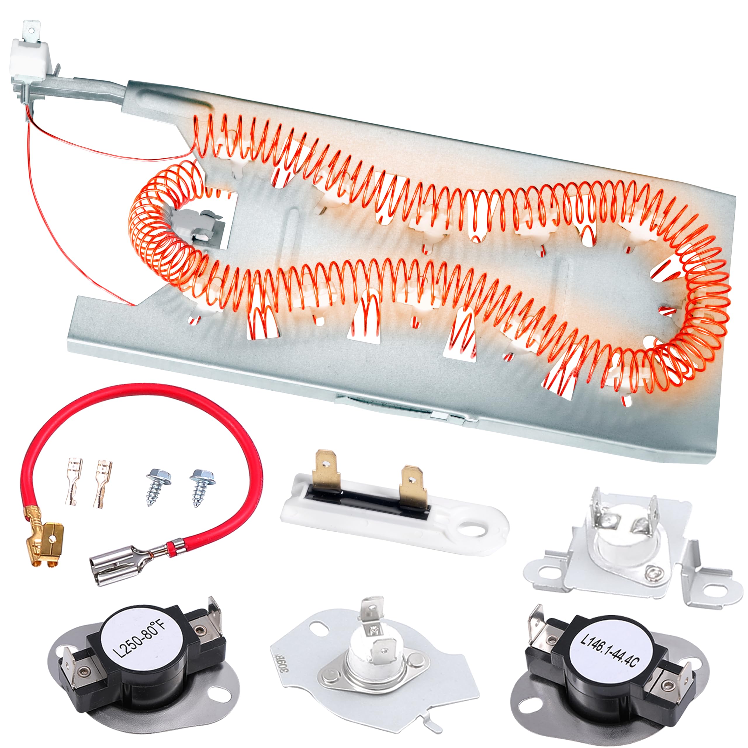 Amazon.com: Dryer Heating Element Kit Compatible with whirl-pool duet ...
