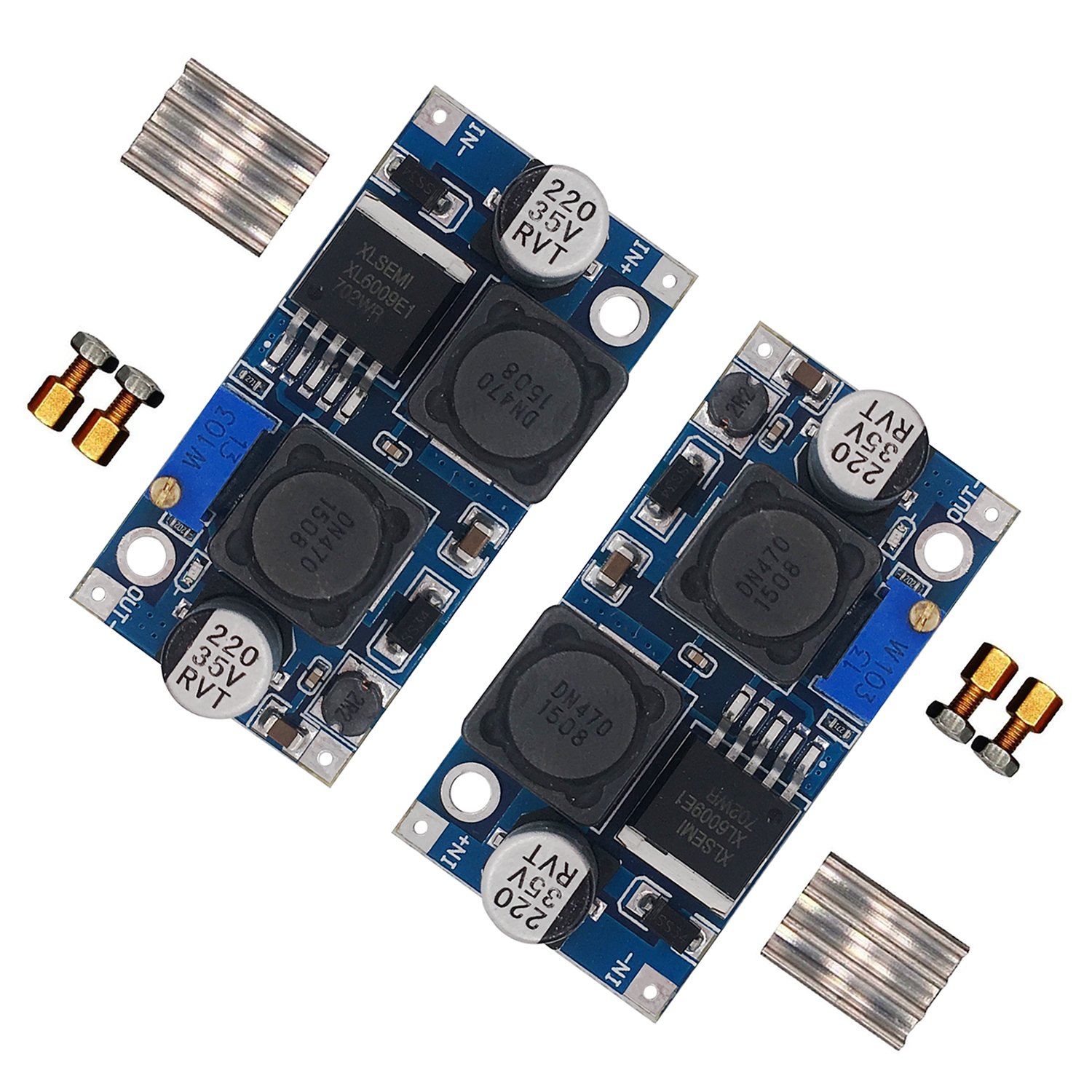 Amazon.com: [2-Pack] Adjustable DC-DC Converter Automatic Wide Boost ...