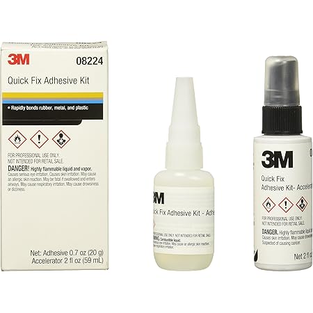 Amazon.com: 3M Quick Fix Adhesive Kit, 08224, 0.7 oz adhesive/2.0 oz ...