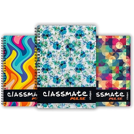 Classmate Pulse Notebook - 240 X 180, 300 Pages, Unruled, Wiro Binding ...