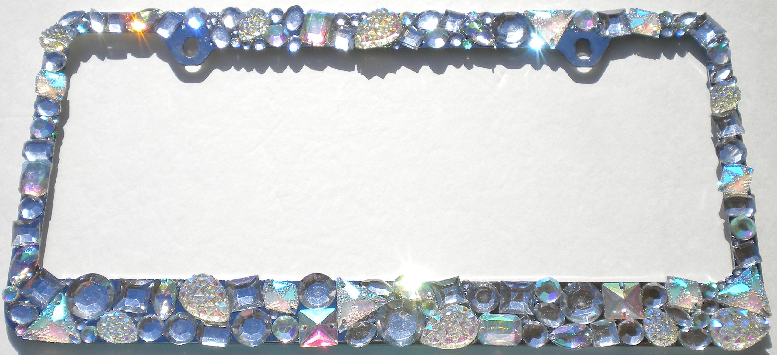 Amazon.com: Chunky Mix AB and Clear Crystal Rhinestone License Plate ...