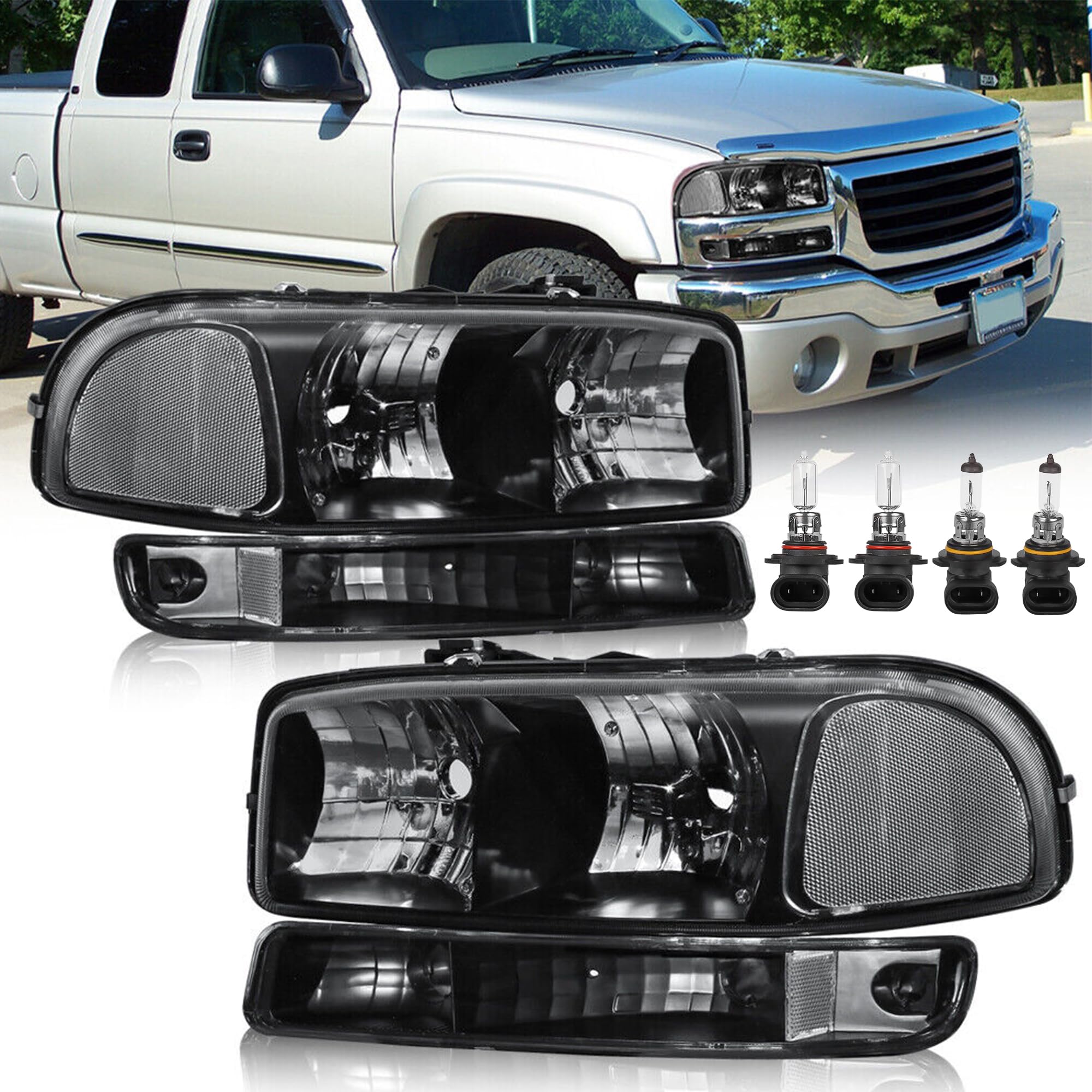 03 Gmc Sierra Headlights Wallpaper For Android