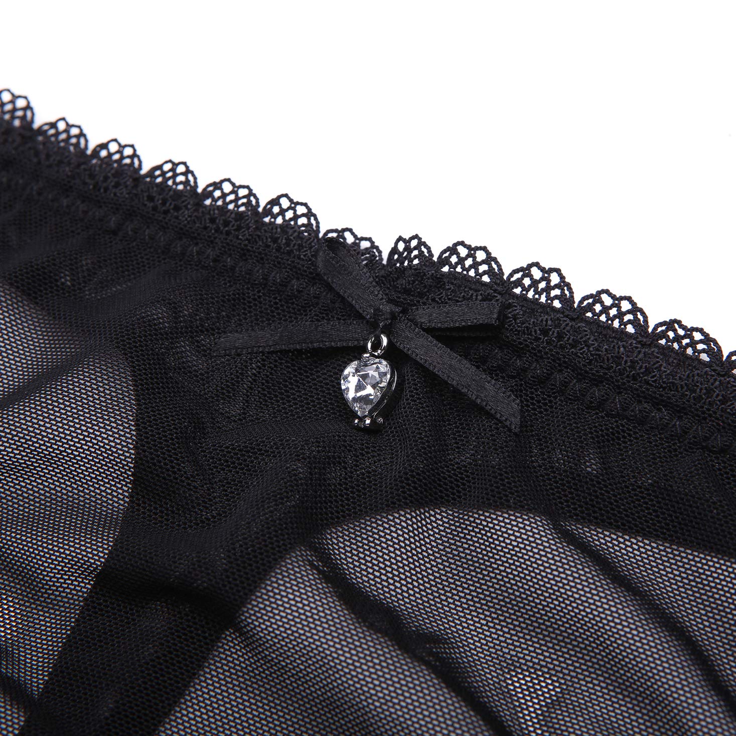 Women See-Through Lace Push Up Transparent Sheer Bras for Women: Buy ...