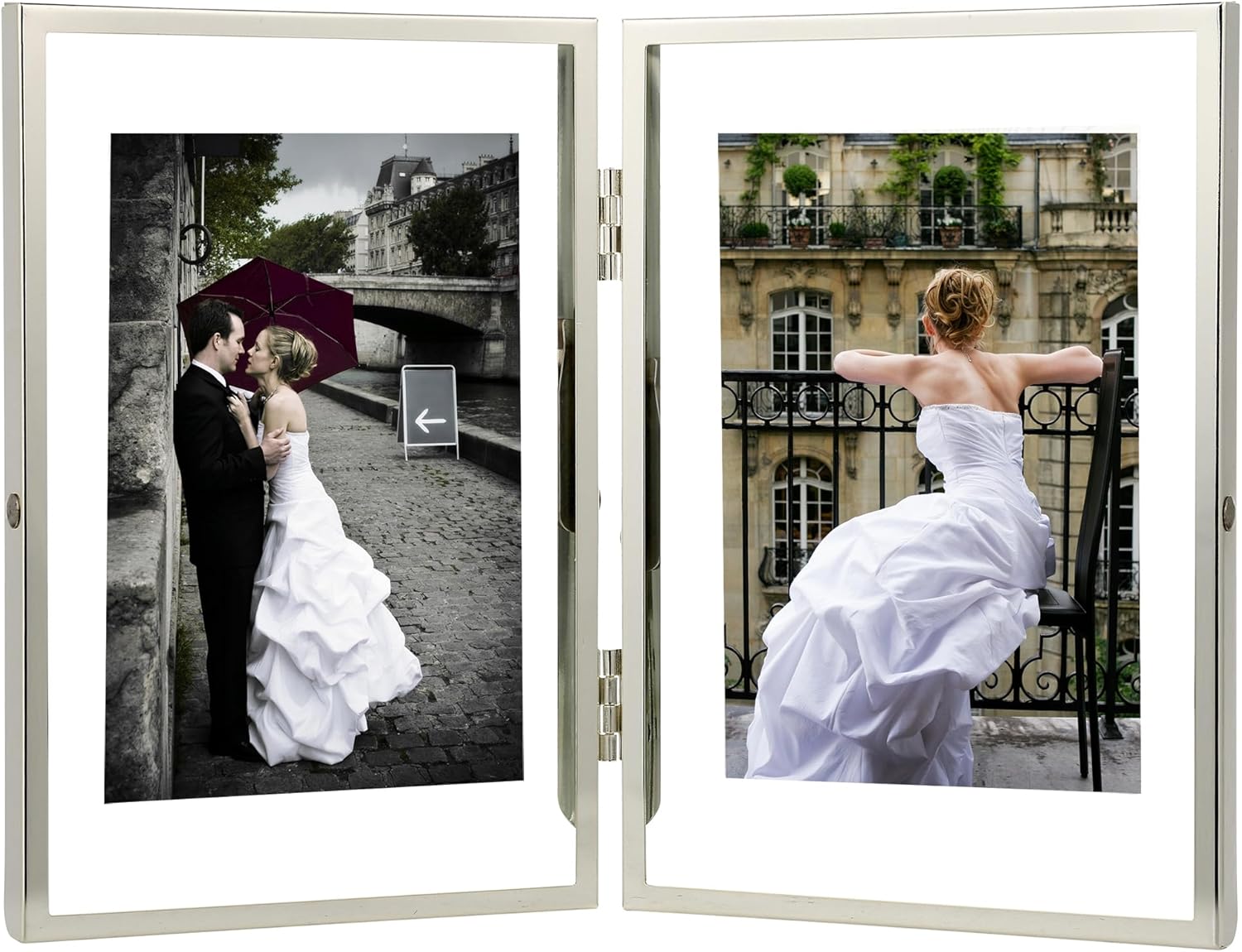 Amazon.com - YiPinYin Silver 4x6''Double Floating Frame For Photo Sizes ...