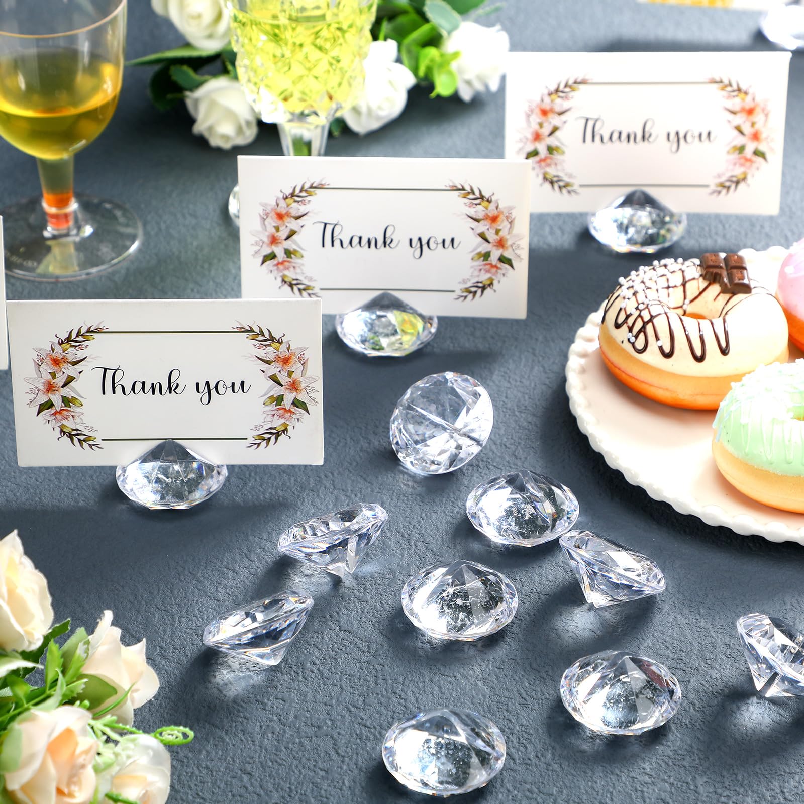 Diamond Table Card Holder Hochzeitstischdekorationen Lovely Crystal