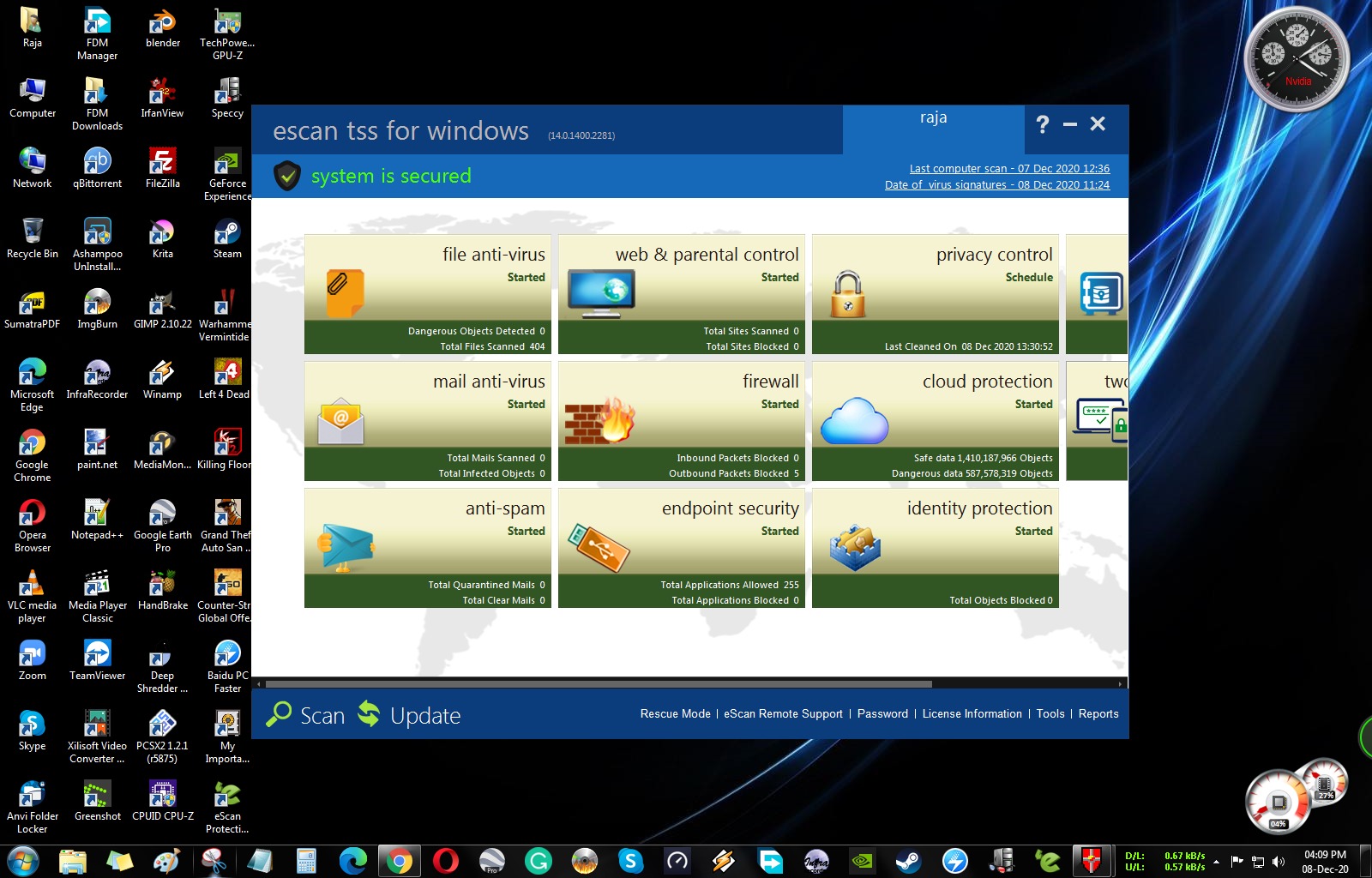 eScan Total Security 1 User 3 Year with Cloud Security (Activation Key ...