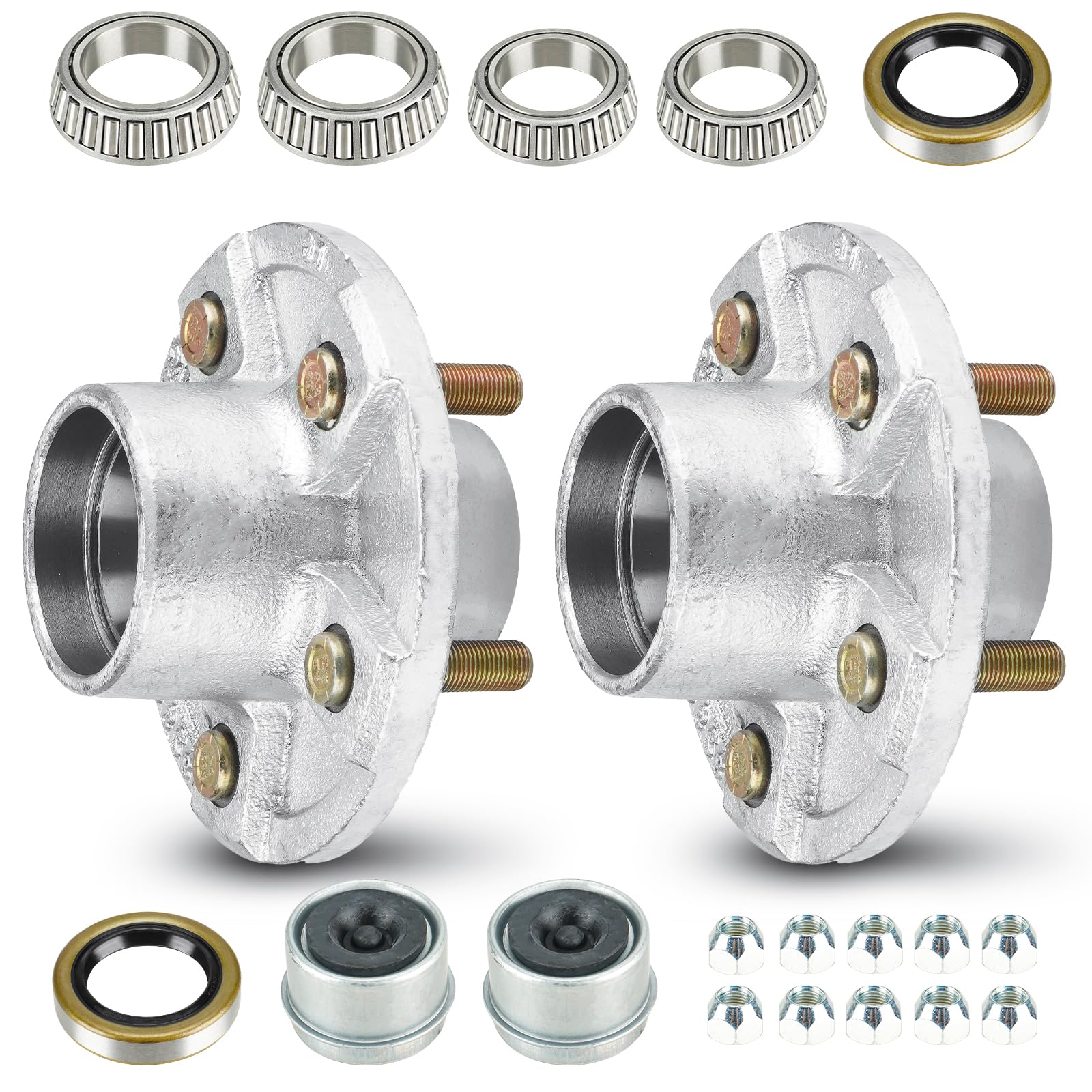 Snapklik.com : SEHNSUCHT Trailer Wheel Idler Hub Kit, 5-Hole, 4.5" Bolt ...