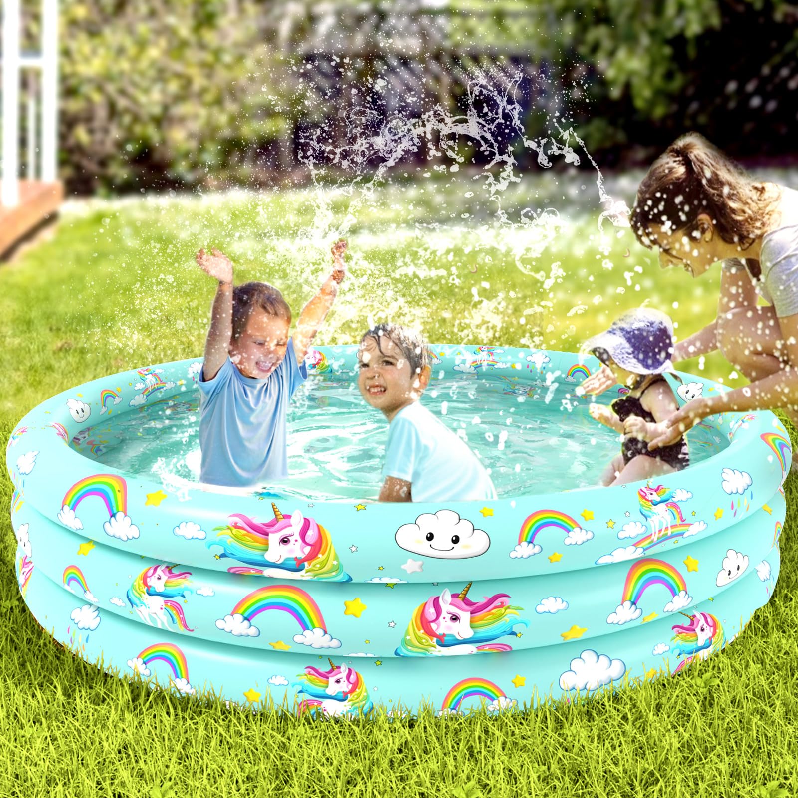 Snapklik.com : Jasonwell Inflatable Baby Kiddie Pool - Toddler Pool ...
