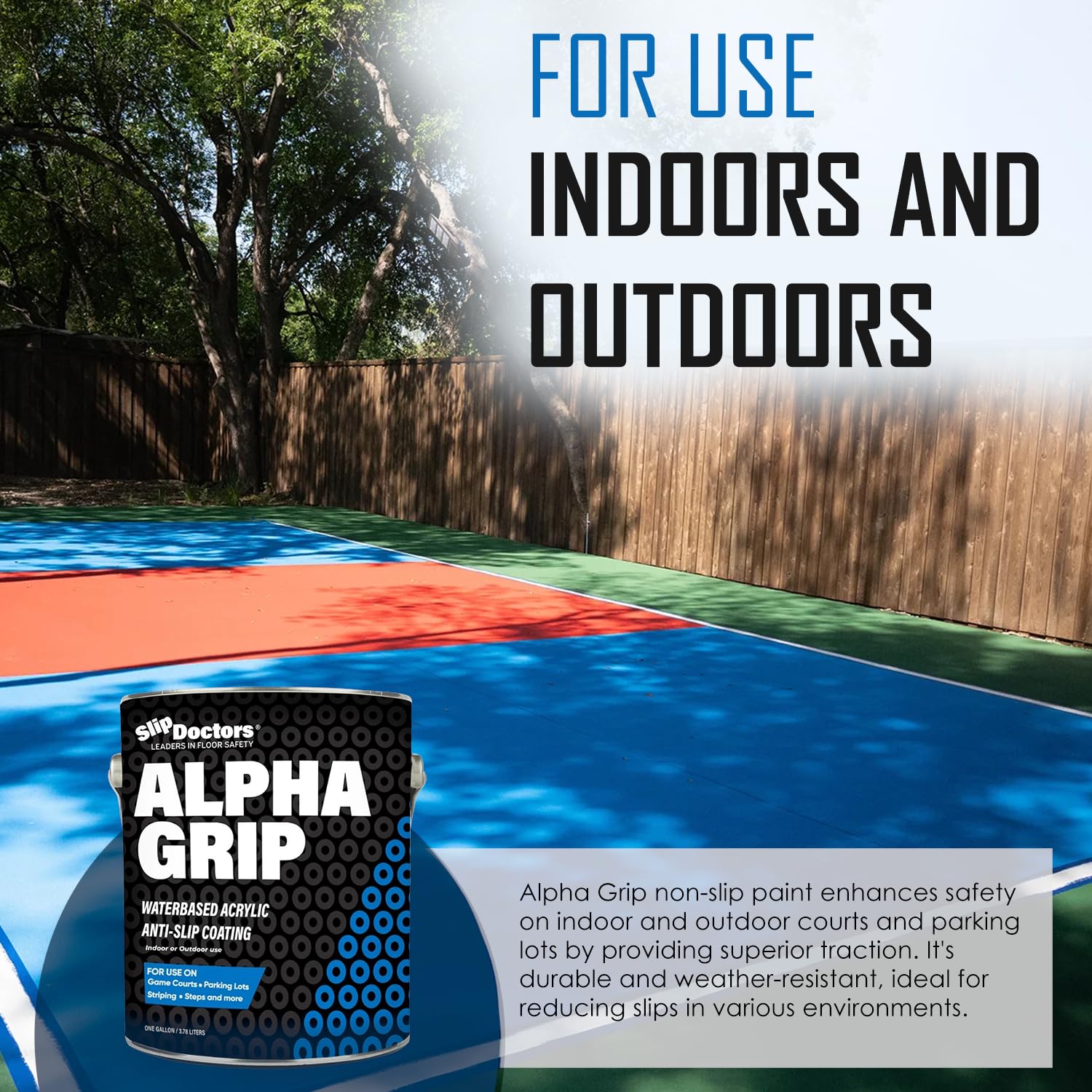 Snapklik.com : Alpha Grip Non-Slip Paint For Concrete & Asphalt Non ...