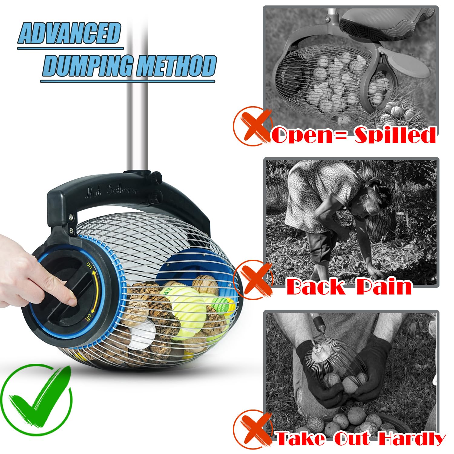 Snapklik.com : Zozen Nut Gatherer, Acorn Picker Upper, Pecan Picker ...