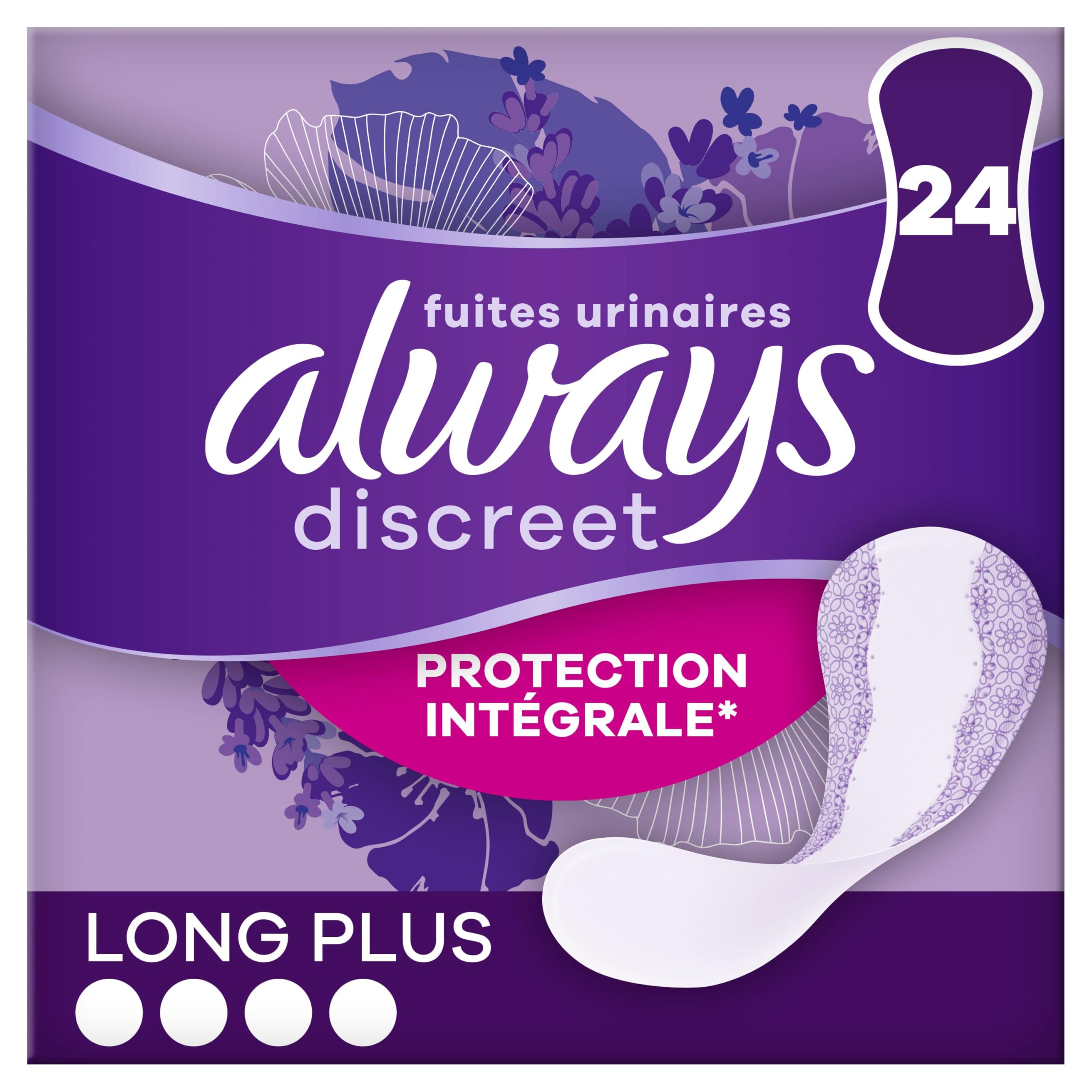 Always Discreet, 96 Protège-Slips Incontinence Femme, Long Plus ...