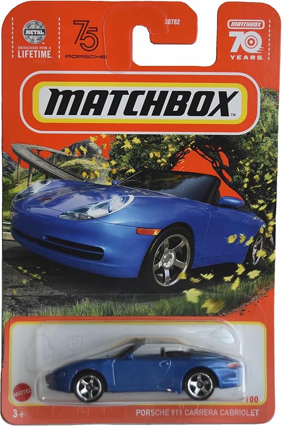 Amazon.com: Matchbox Porsche 911 Carrera Cabriolet, Blue 79/100 : Toys ...