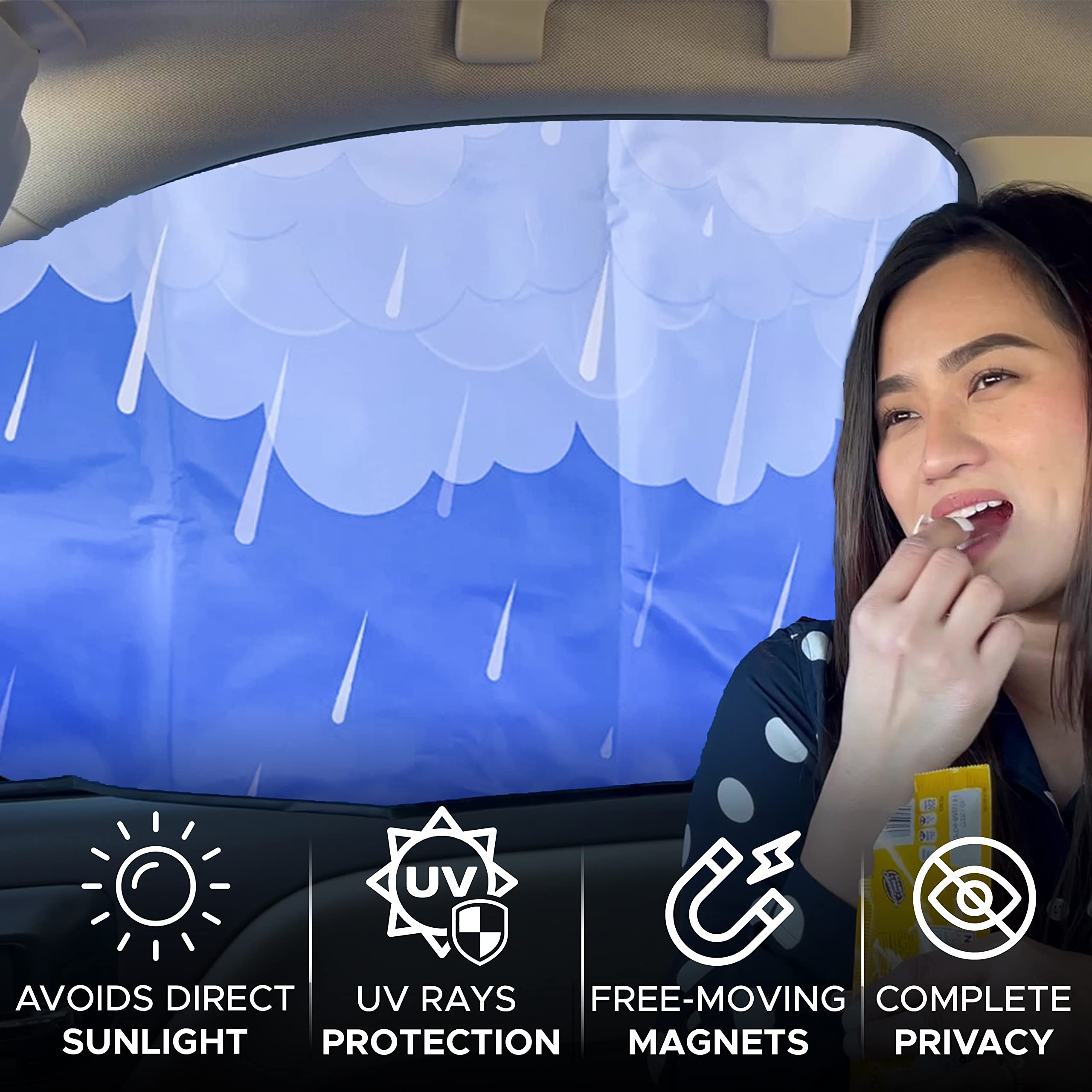 Snapklik.com : EcoNour Magnetic Side Window Sunshade (2 Pack) Kids Car ...