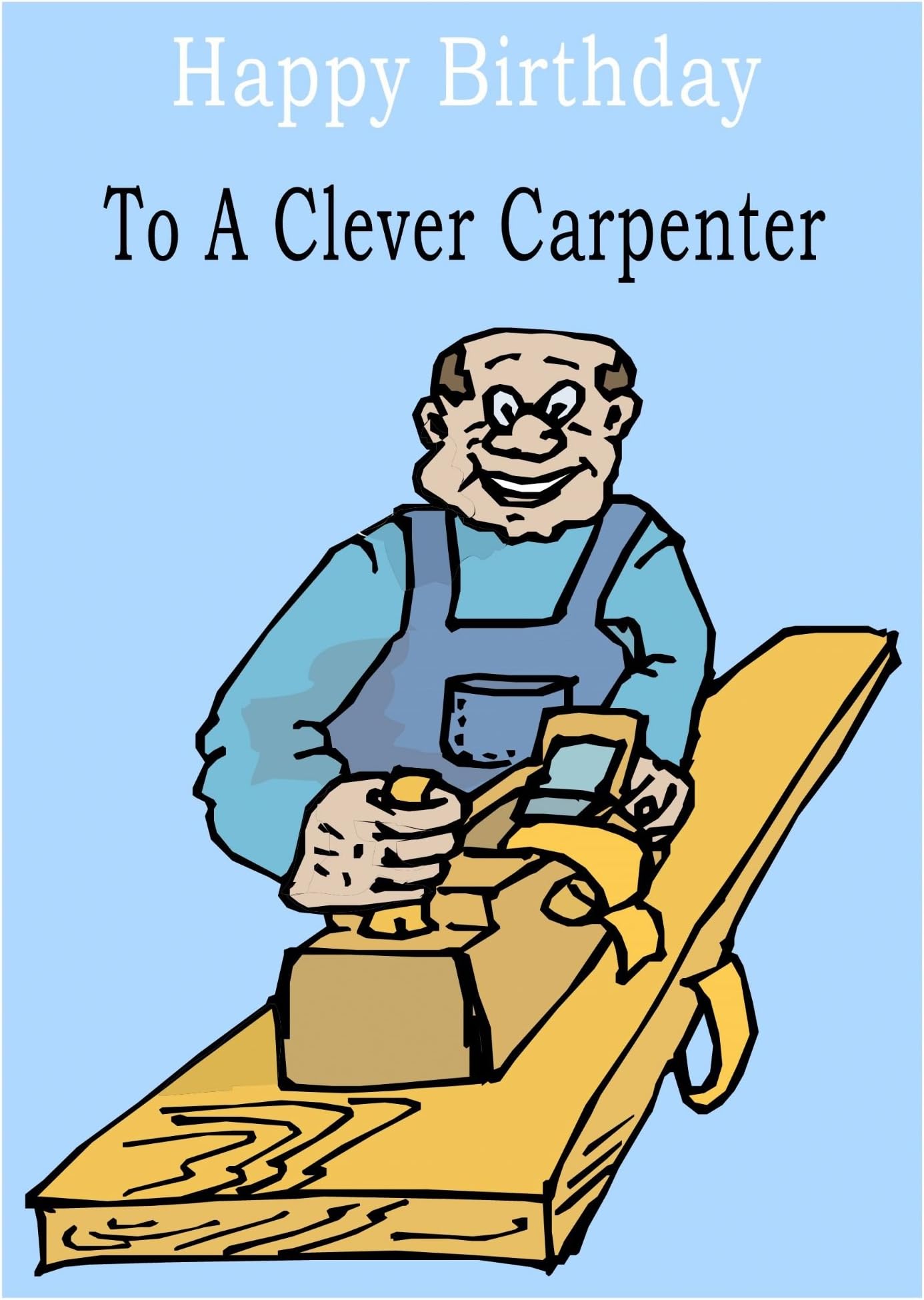 Carpenter Birthday Card : Amazon.co.uk: Stationery & Office Supplies