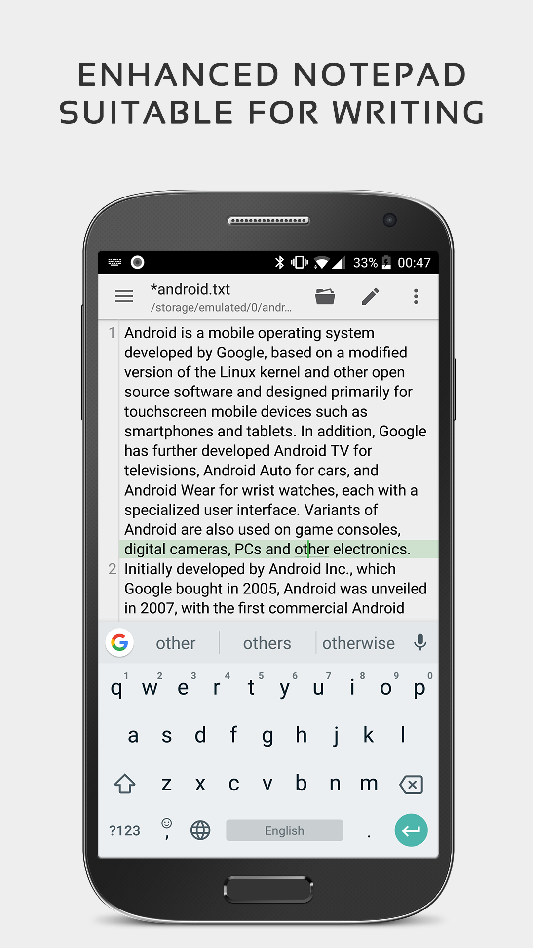 QuickEdit Text Editor - App on Amazon Appstore