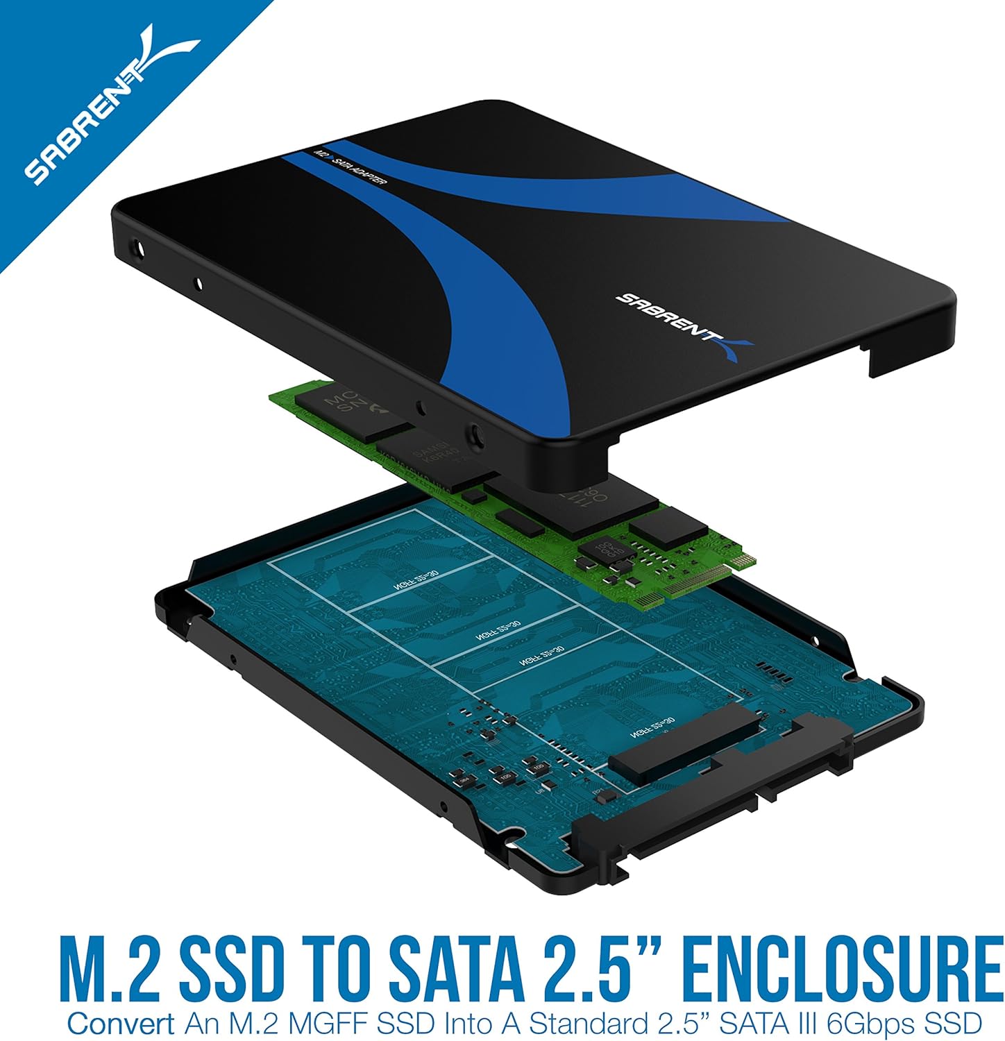 Buy SABRENT M 2 SSD To 2 5 Inch SATA III Aluminum Enclosure Adapter EC Buy SABRENT M 2 SSD To 2 5 Inch SATA III Aluminum Enclosure Adapter EC