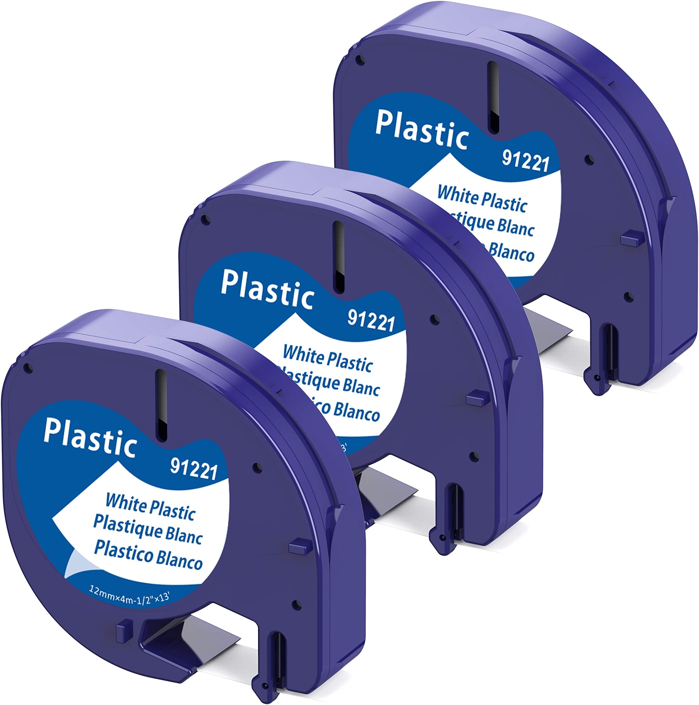 Cintas compatibles para Dymo LetraTag Cinta de etiquetas, 12mm x 4m ...