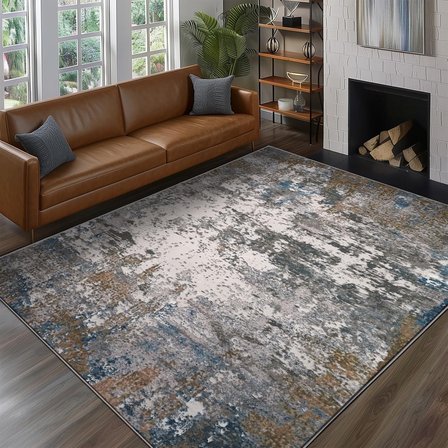 Amazon.com: Ruggnovea Area Rug 8x10 Machine Washable Rug Vintage ...